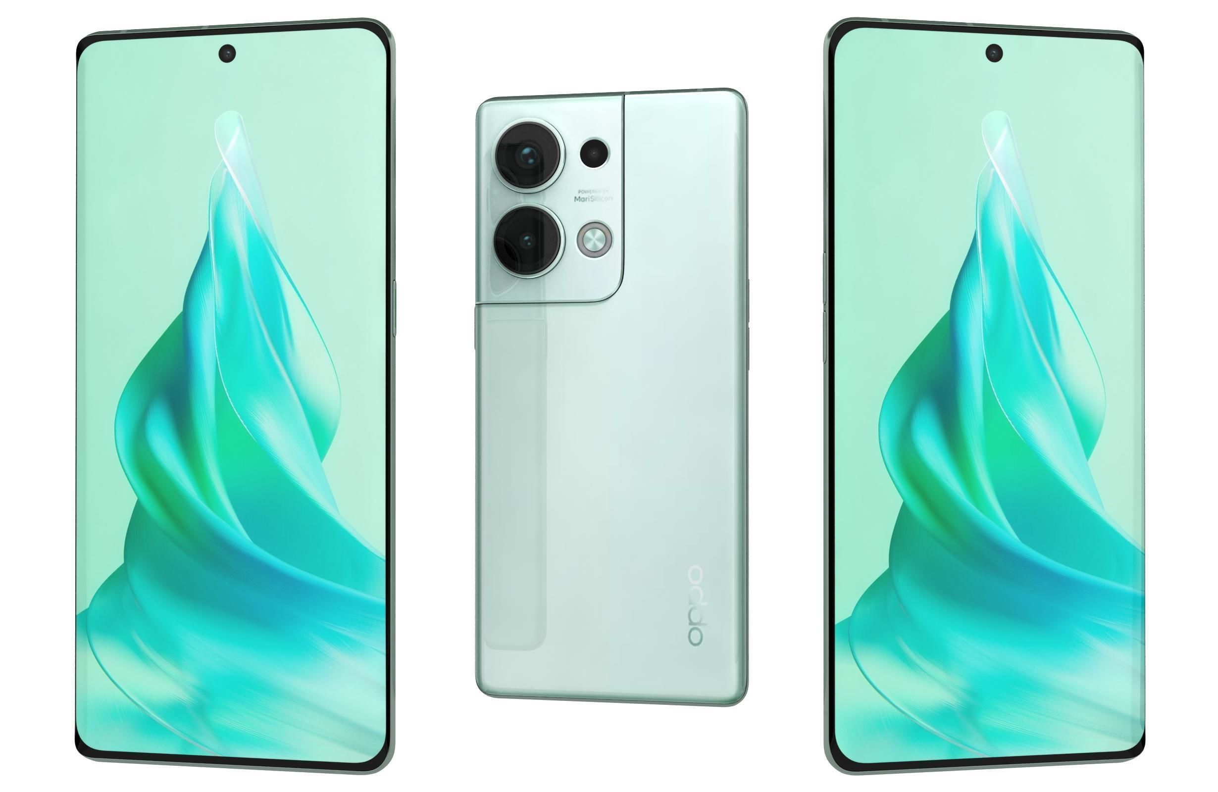 OPPO Reno9 Pro Plus All Colors 3D model | CGTrader