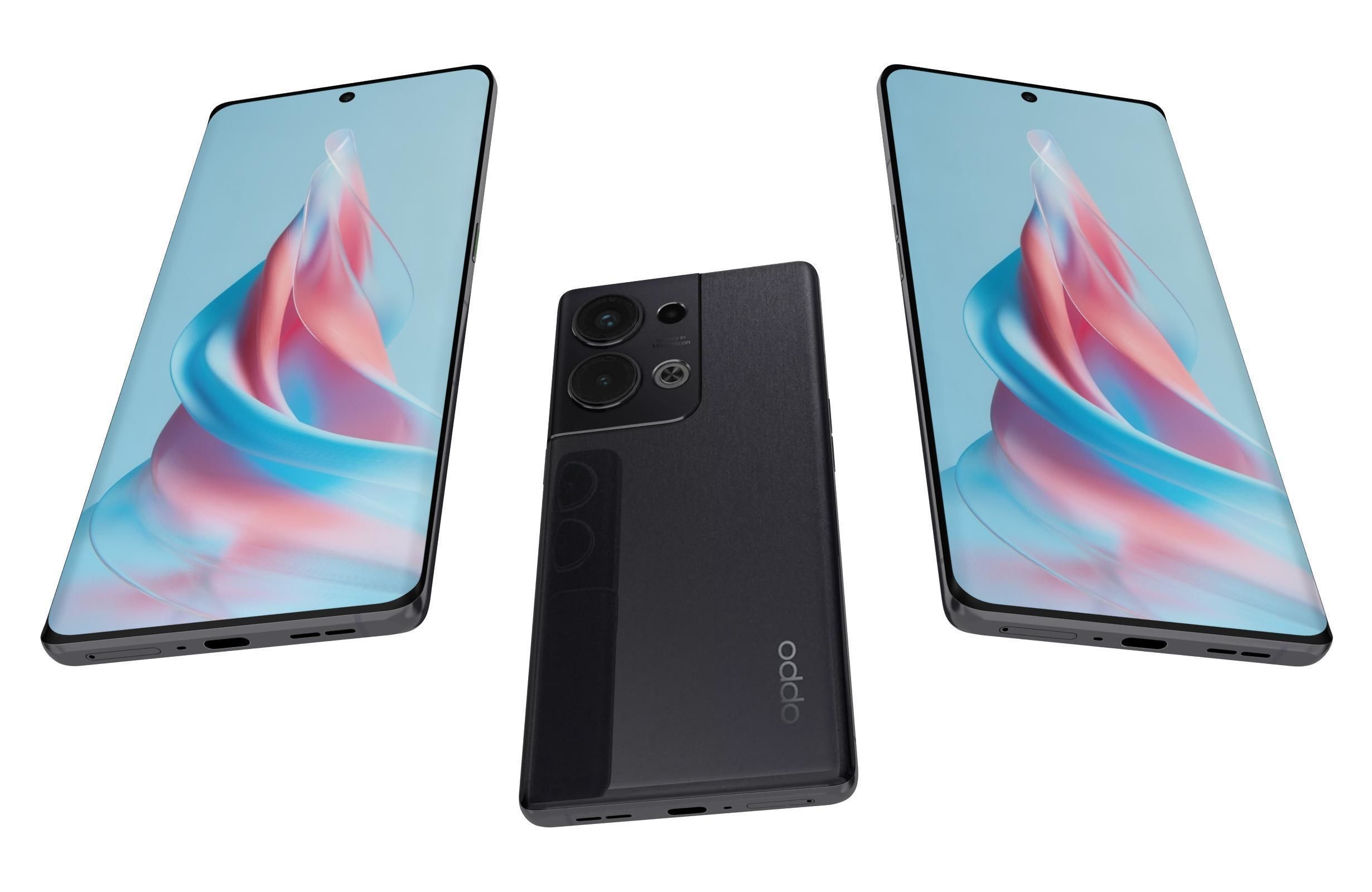 OPPO Reno9 Pro Plus All Colors 3D model | CGTrader