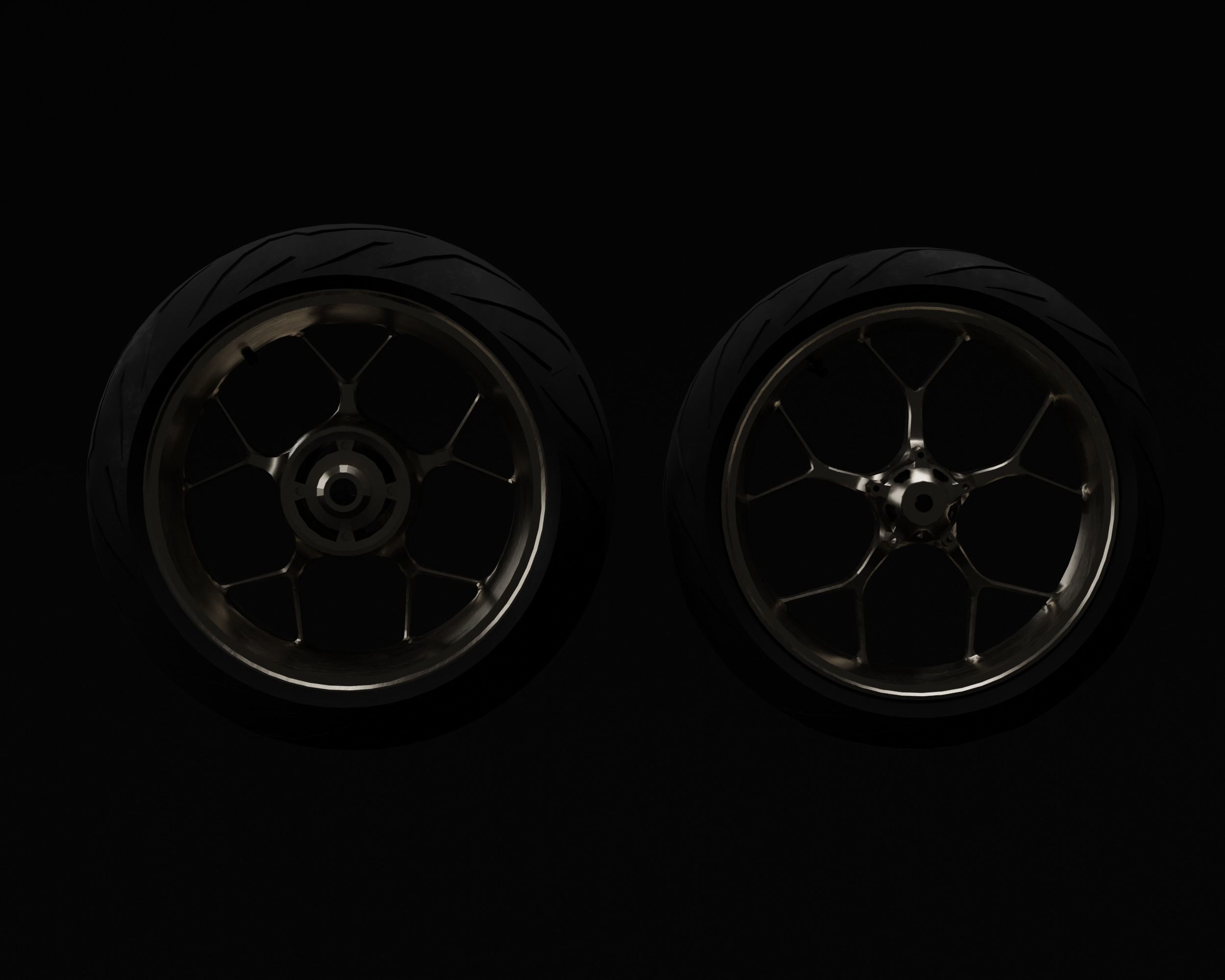 Motorcycle Wheel with tires free VR / AR / low-poly 3D model | CGTrader