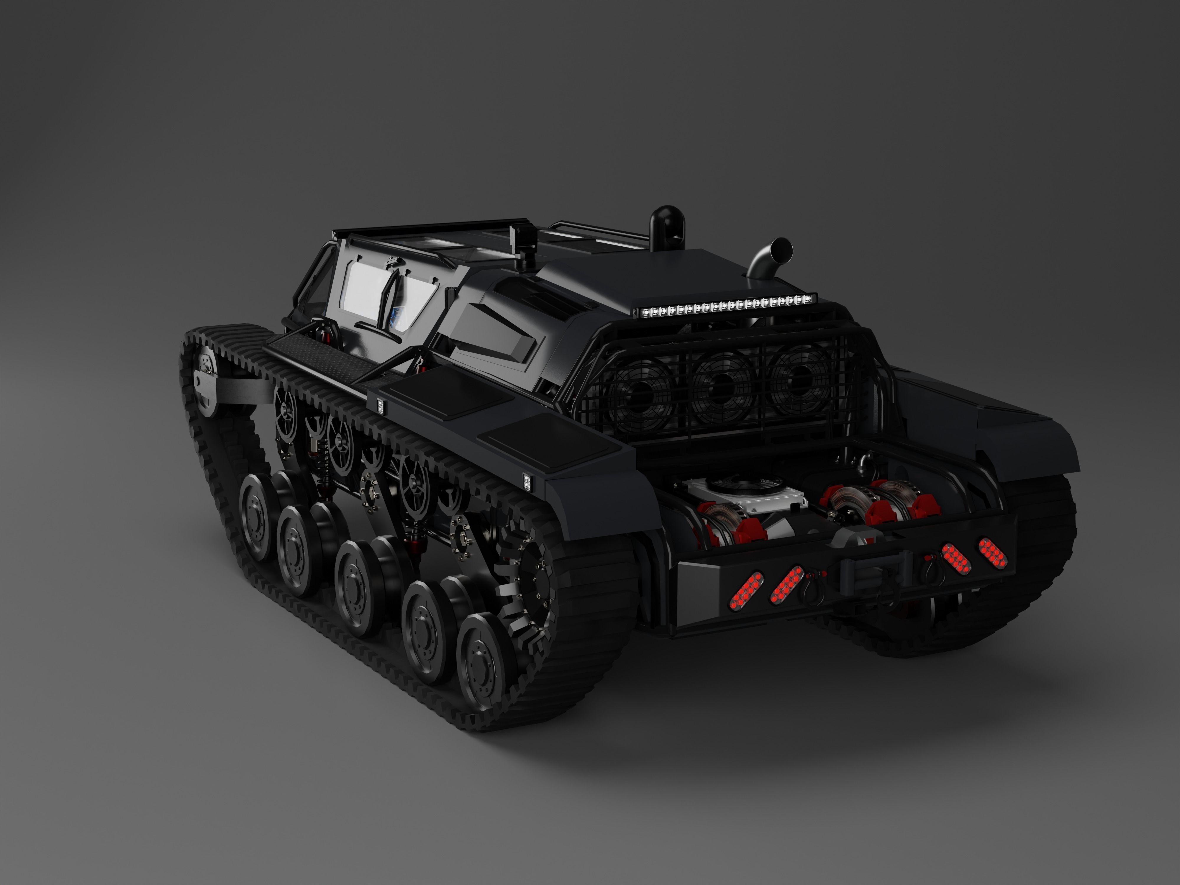 Ripsaw EV3-F4 3D model animated | CGTrader