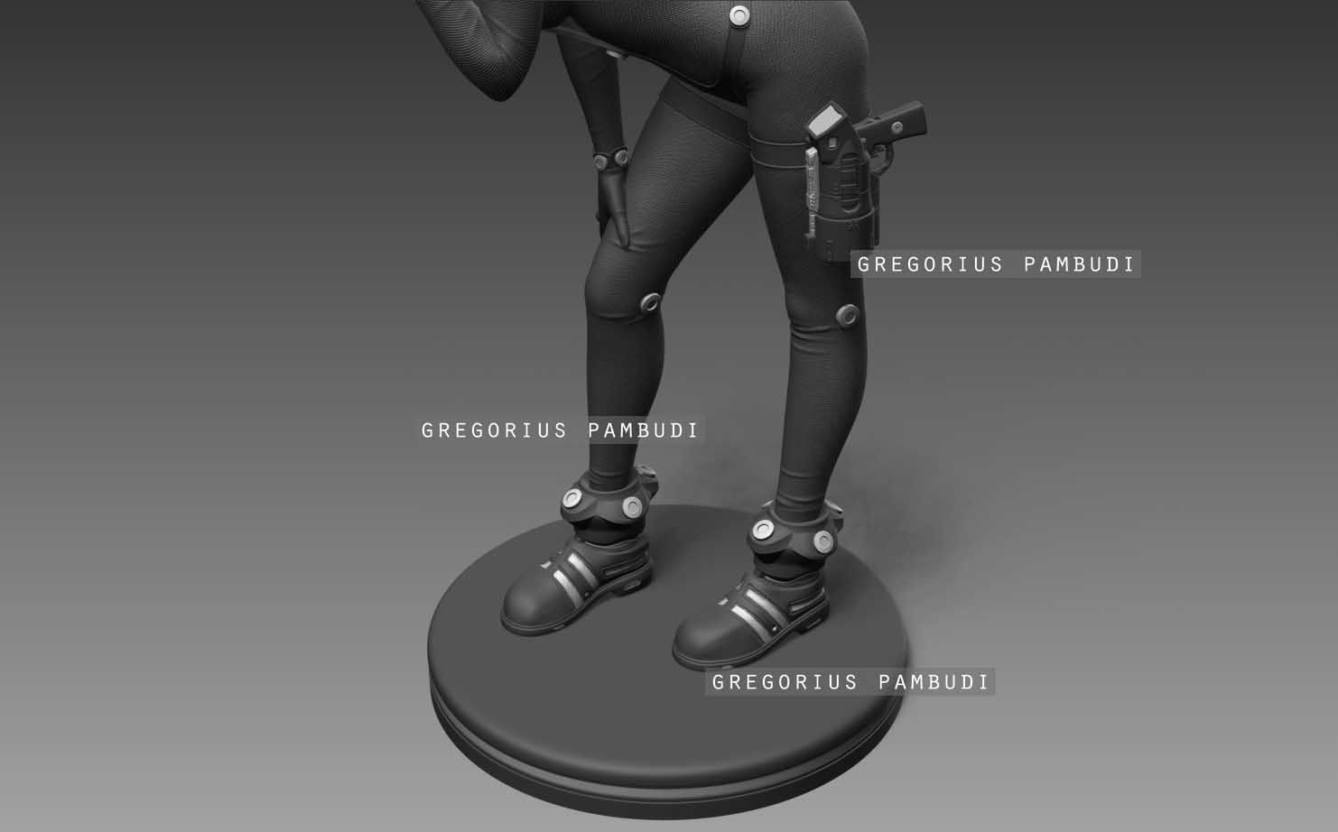 Anzu Yamasaki Gantz Fan Art Statue 3d Printable 3D model 3D printable ...