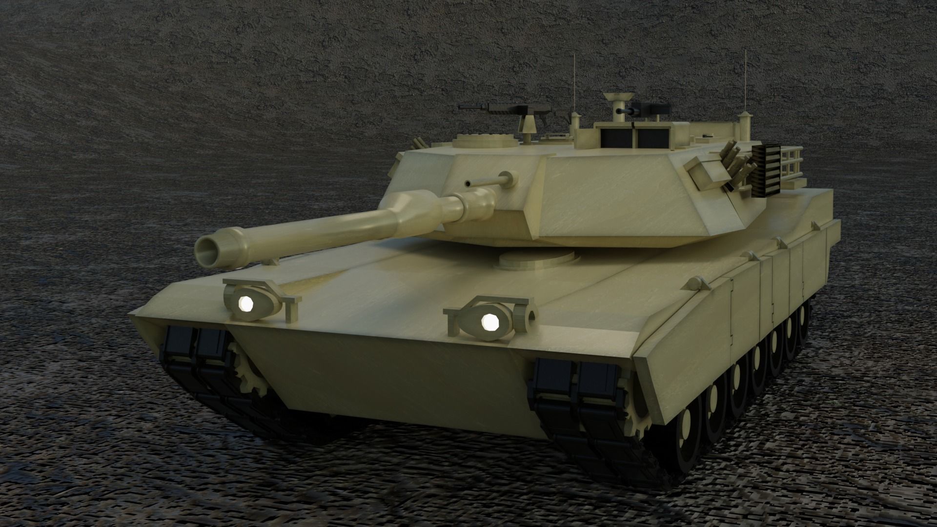 tank rigged animated 3D model | CGTrader