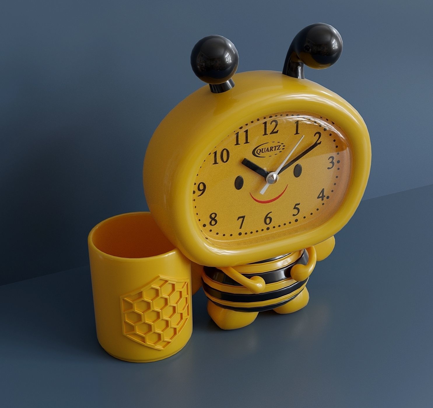 Childrens plastic table clock 3D model | CGTrader