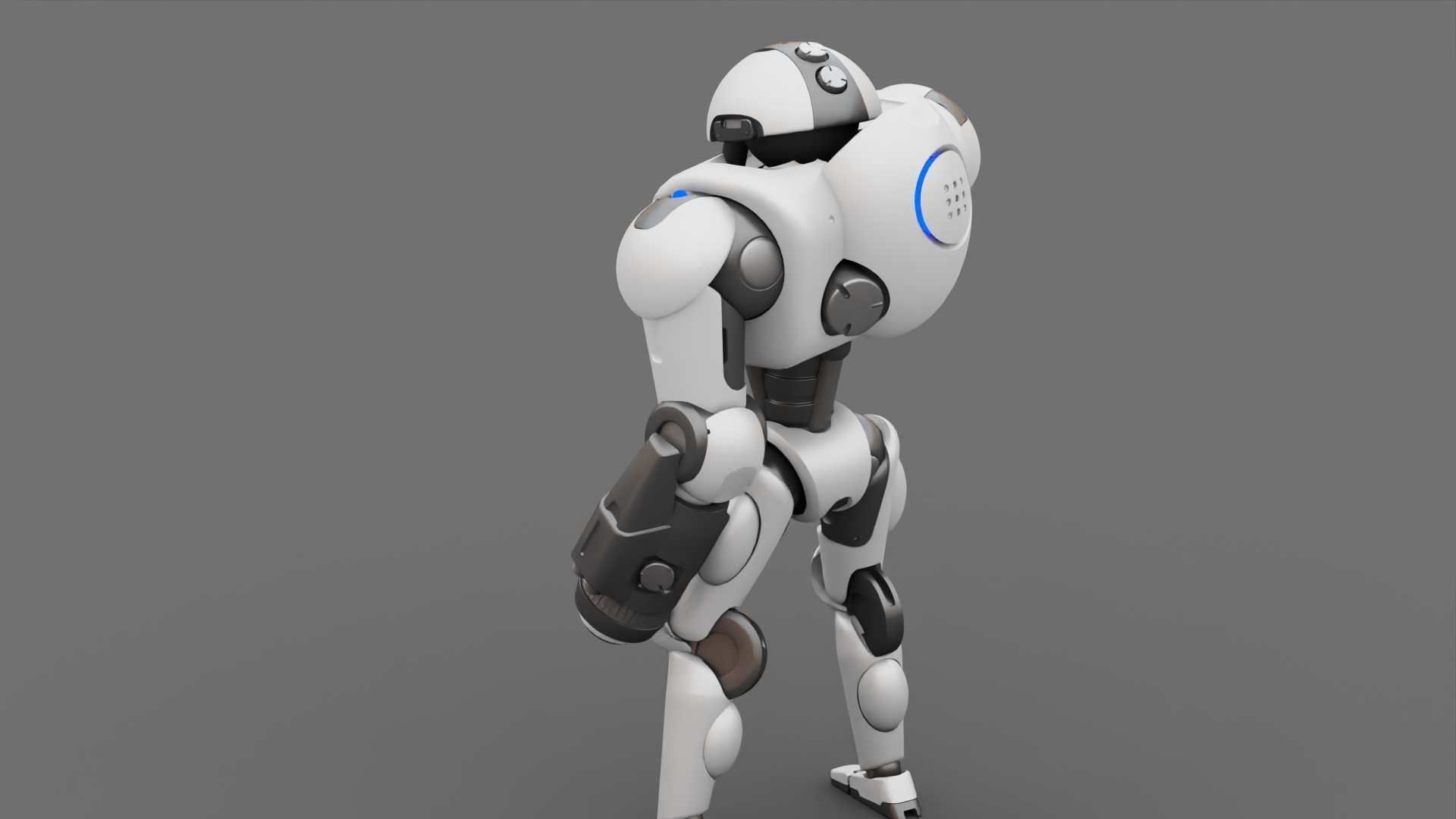 POLICE OFFICER BOT RIGGED 3D model rigged | CGTrader