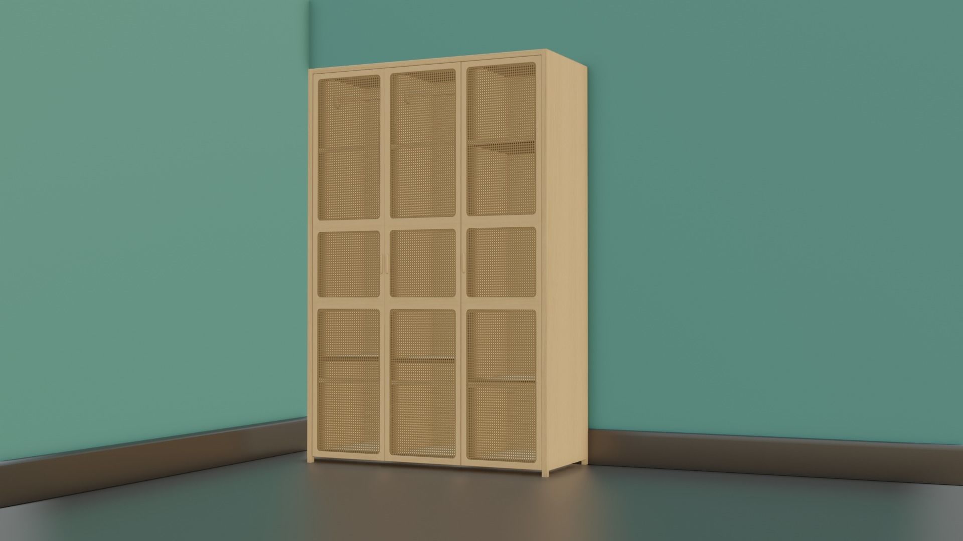 3D model Antique Wall draw Cloth Cabinet VR / AR / low-poly | CGTrader