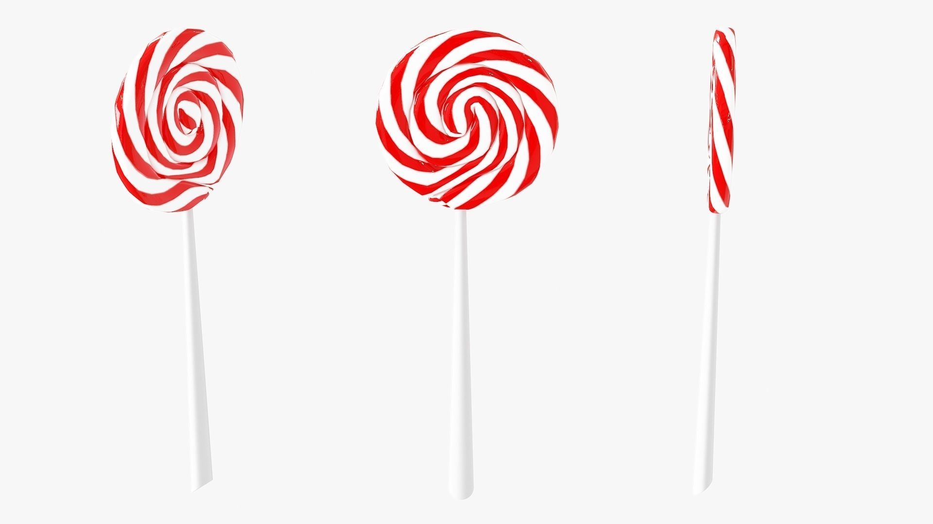 Swirl lollipop candy free VR / AR / low-poly 3D model | CGTrader