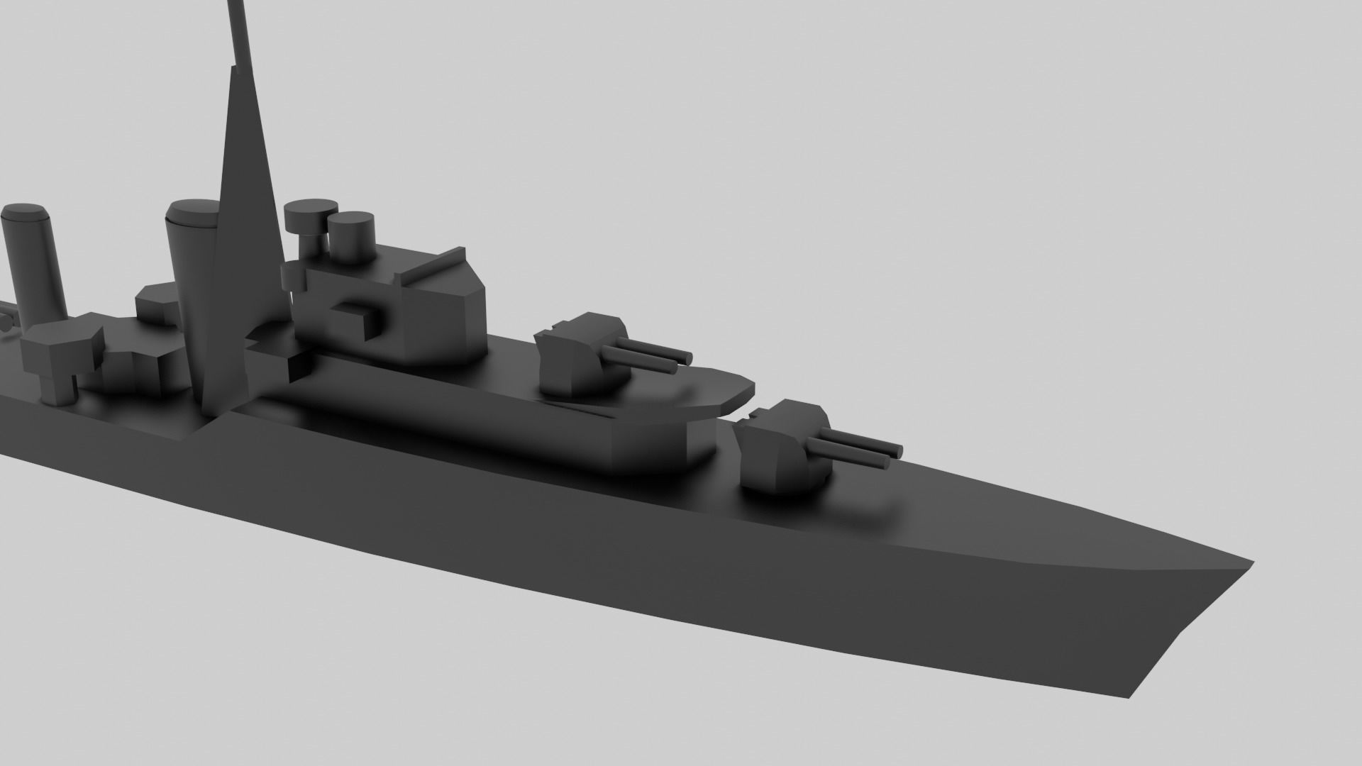 HMS Eskimo - Model for small scale printing free 3D model 3D printable ...