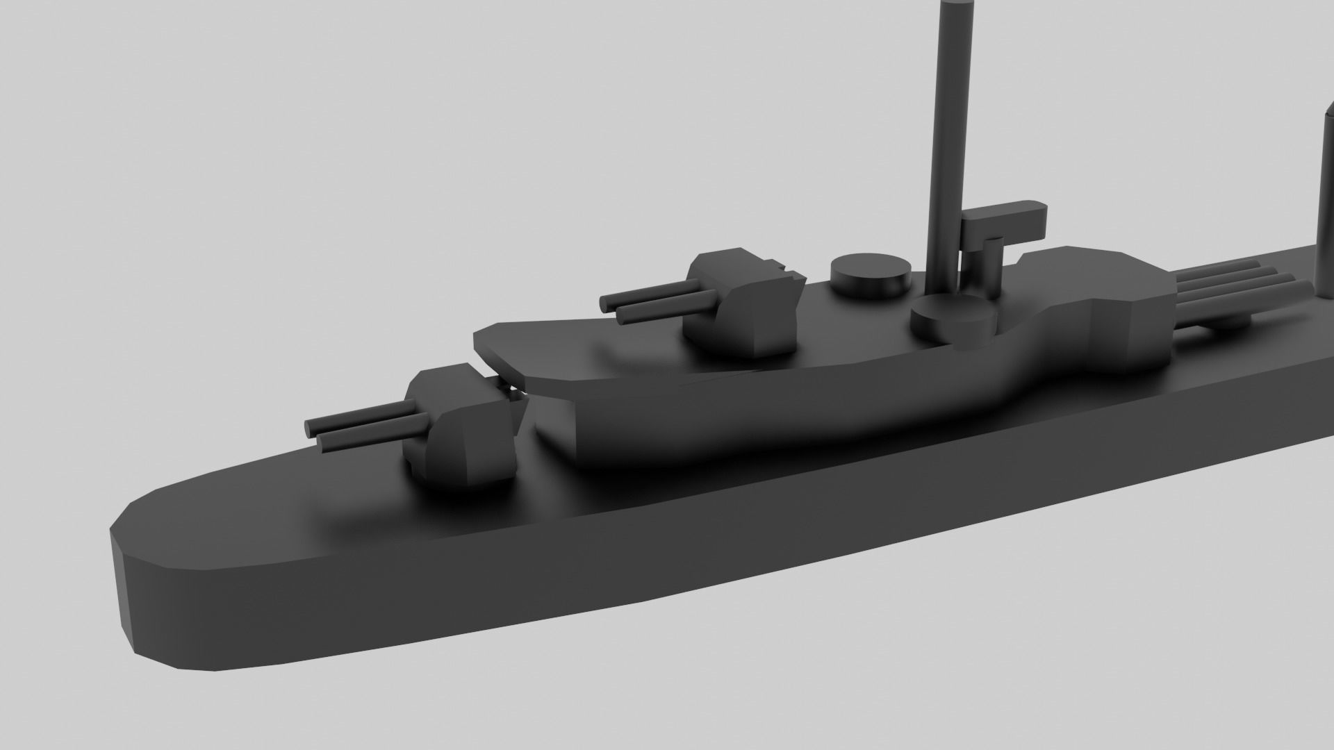 HMS Eskimo - Model for small scale printing free 3D model 3D printable ...