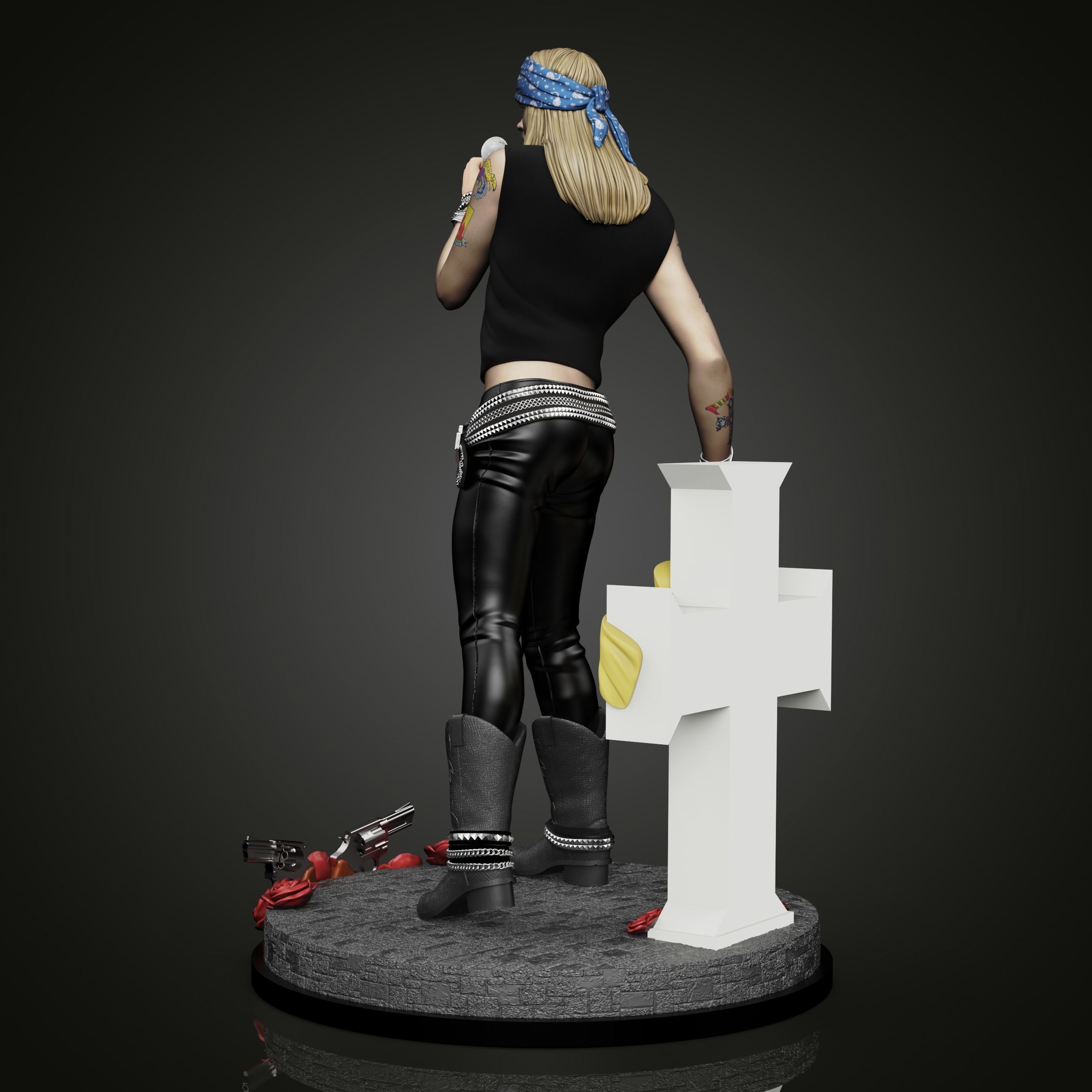 AXL ROSE 3D model 3D printable | CGTrader
