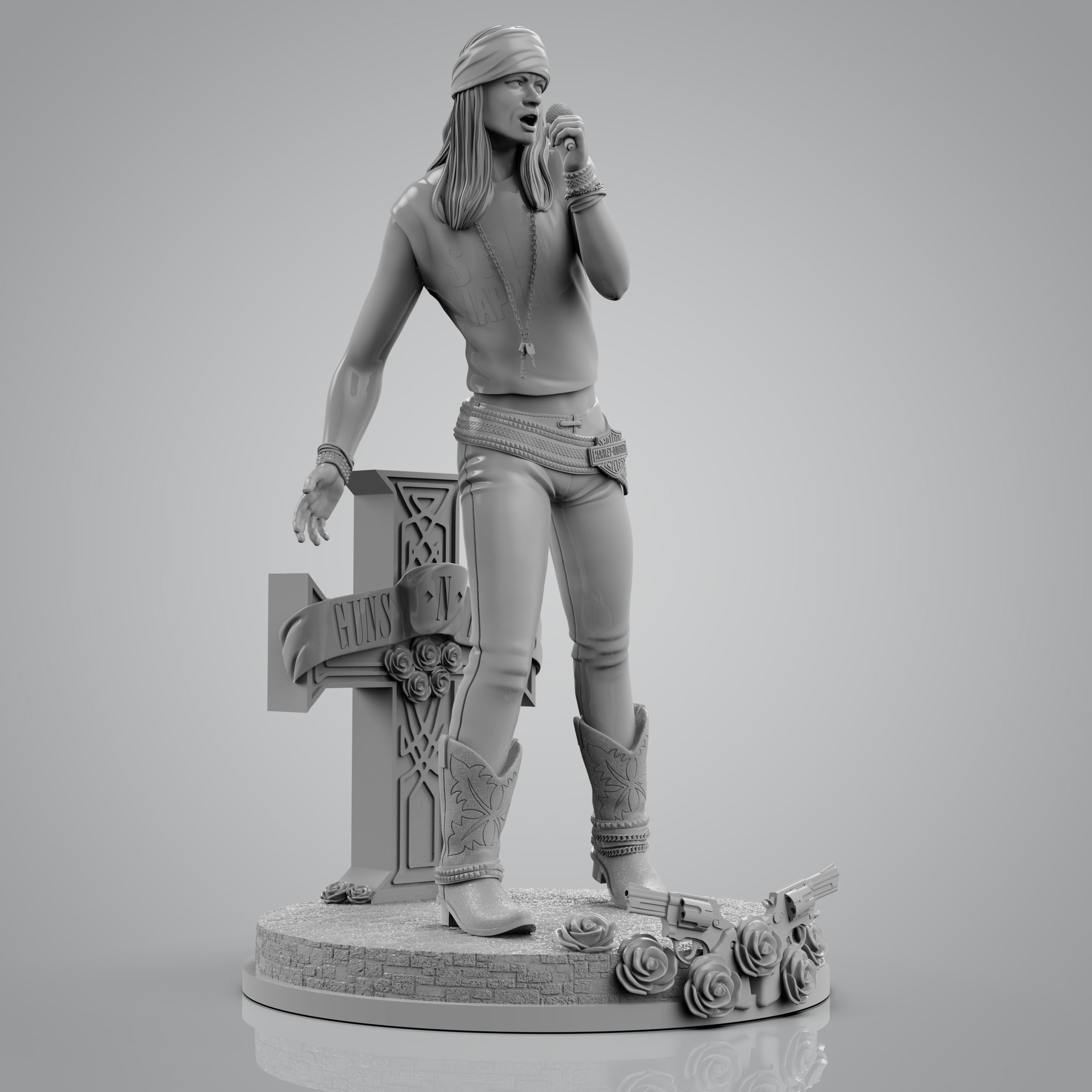 AXL ROSE 3D model 3D printable | CGTrader