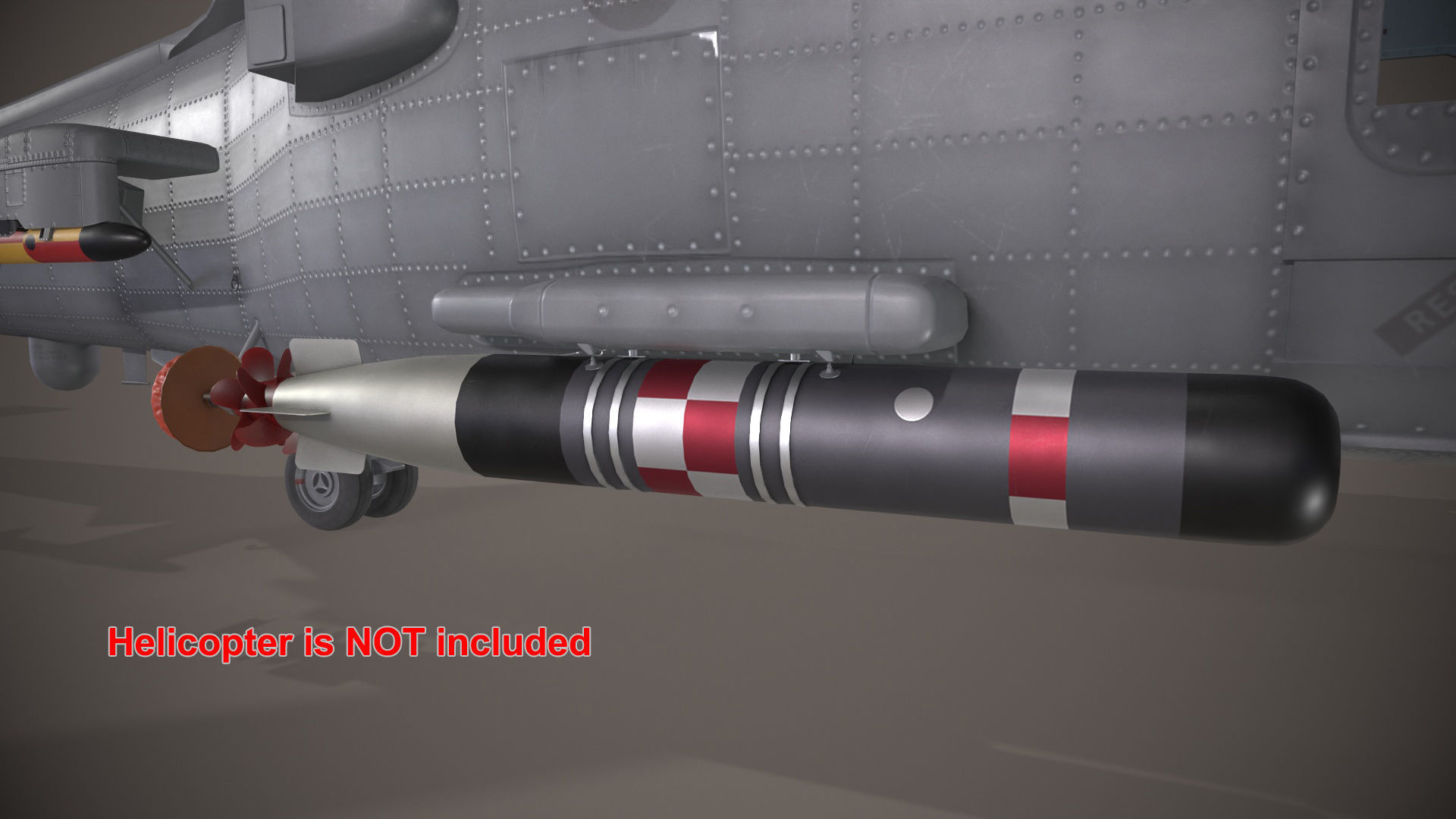 3D model Torpedo MK-54 VR / AR / low-poly | CGTrader