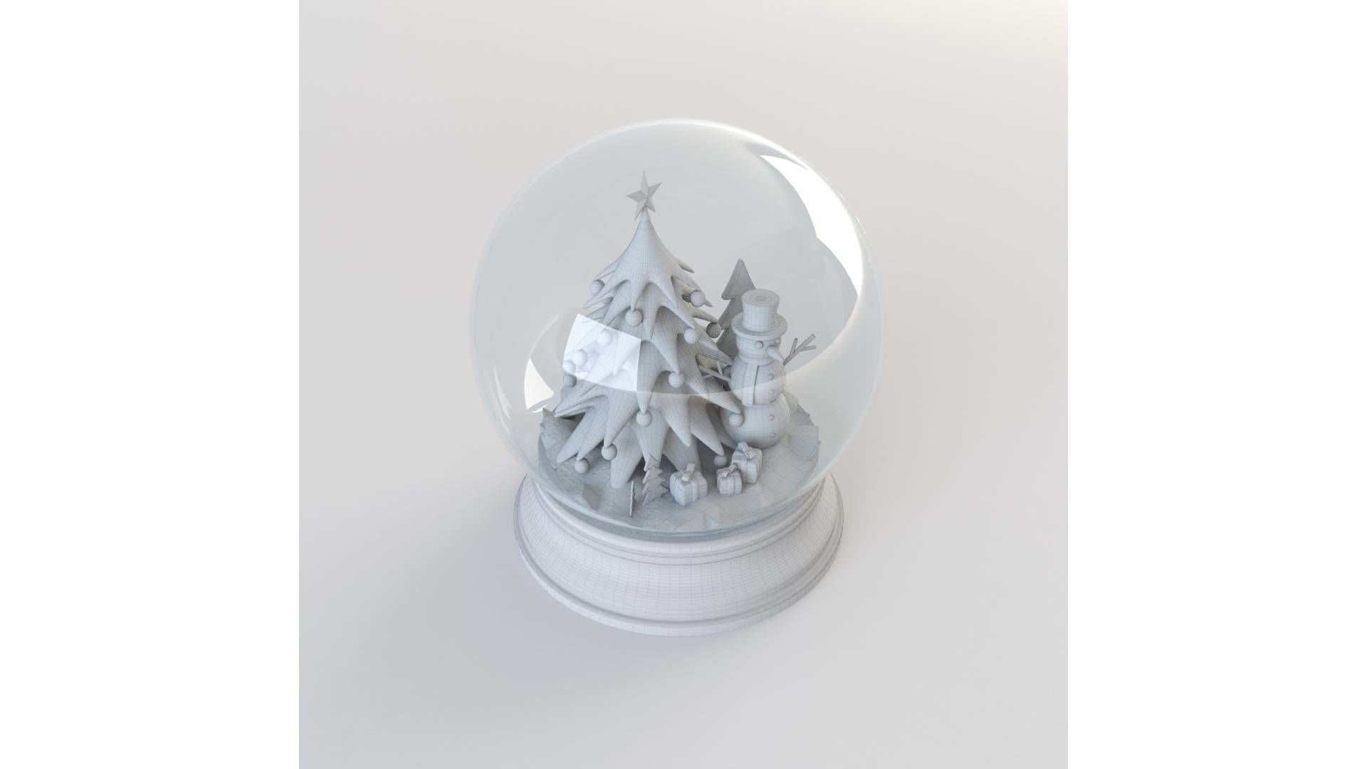 Snow globe 3D model | CGTrader