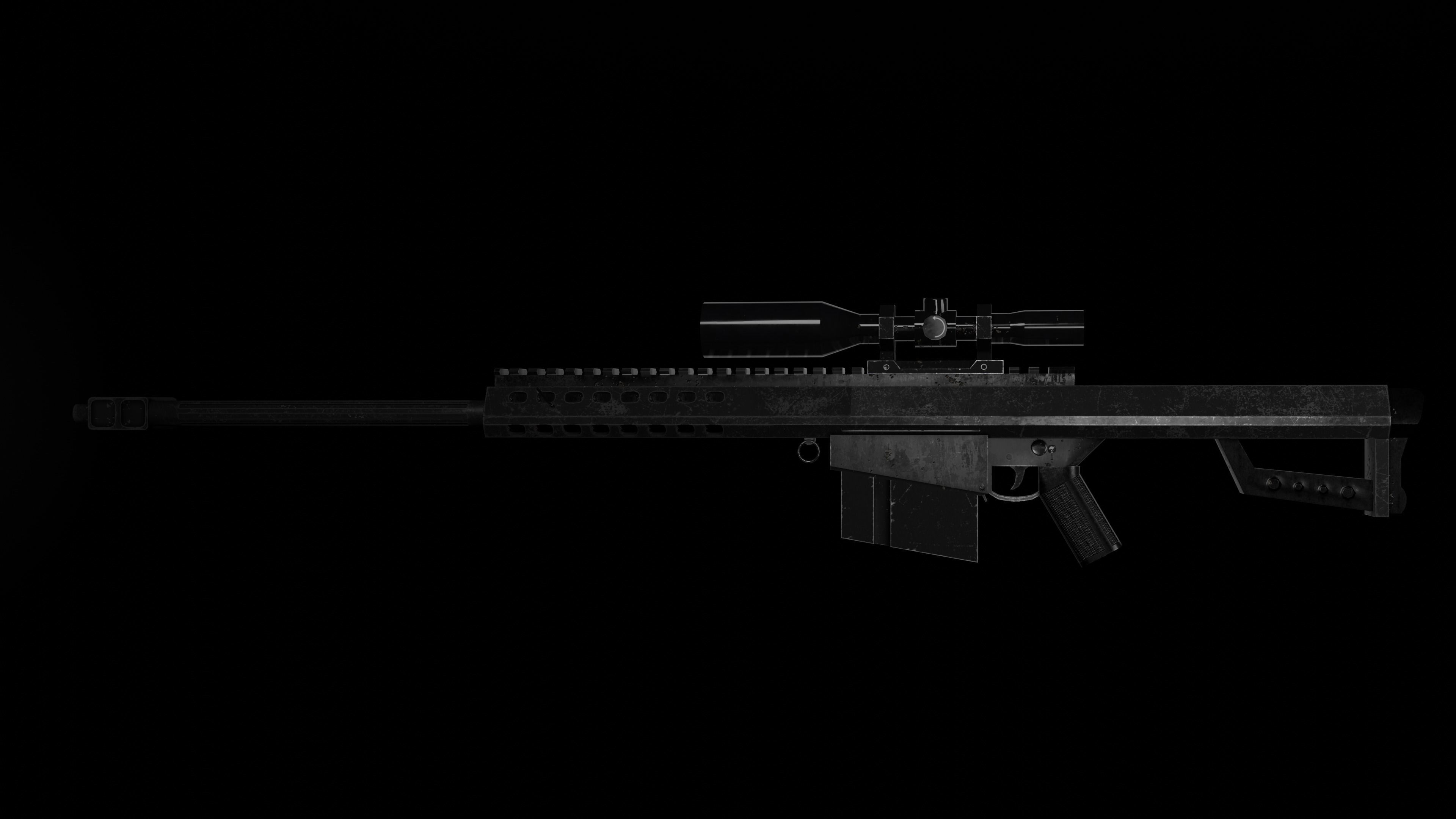 3D model Barret rifle VR / AR / low-poly | CGTrader