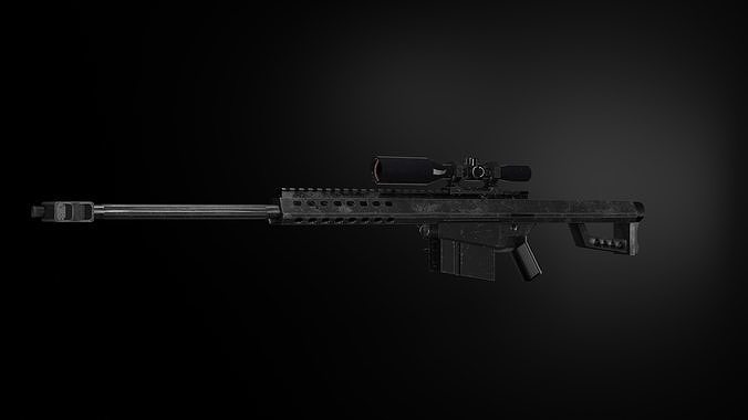 3D model Barret rifle VR / AR / low-poly | CGTrader