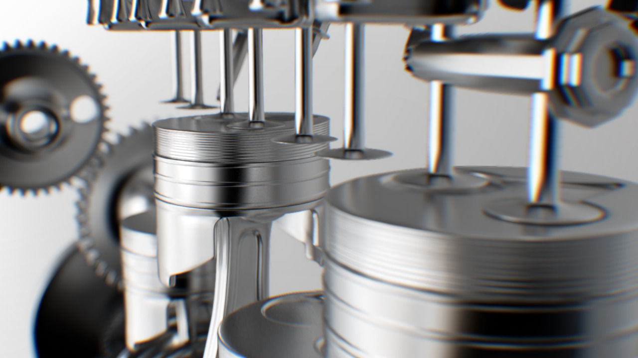 Piston Engine 3D model | CGTrader