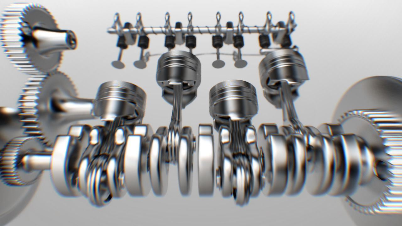 Piston Engine 3D model | CGTrader