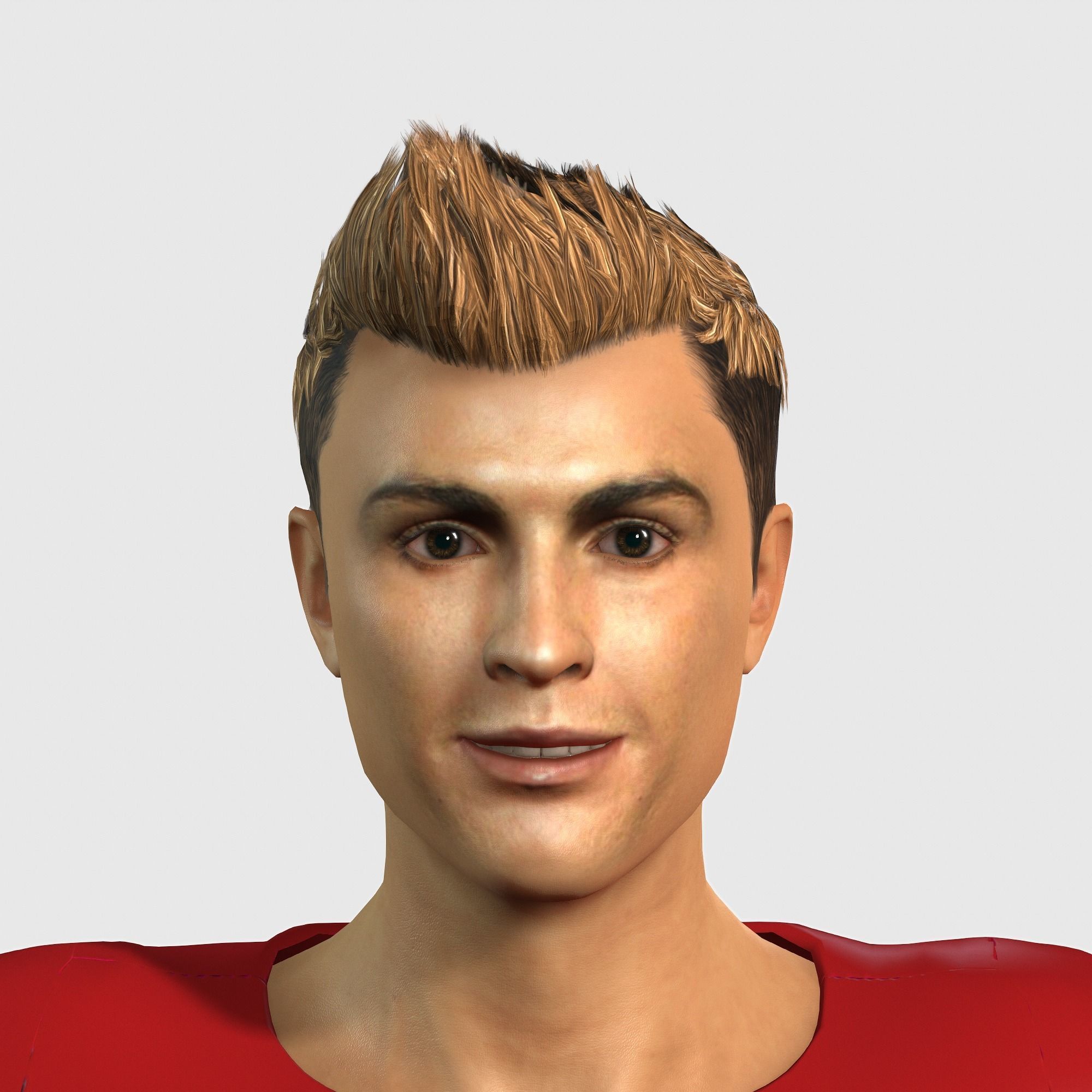 3D model Cristiano Ronaldo 3D Rigged model ready for animation VR / AR ...
