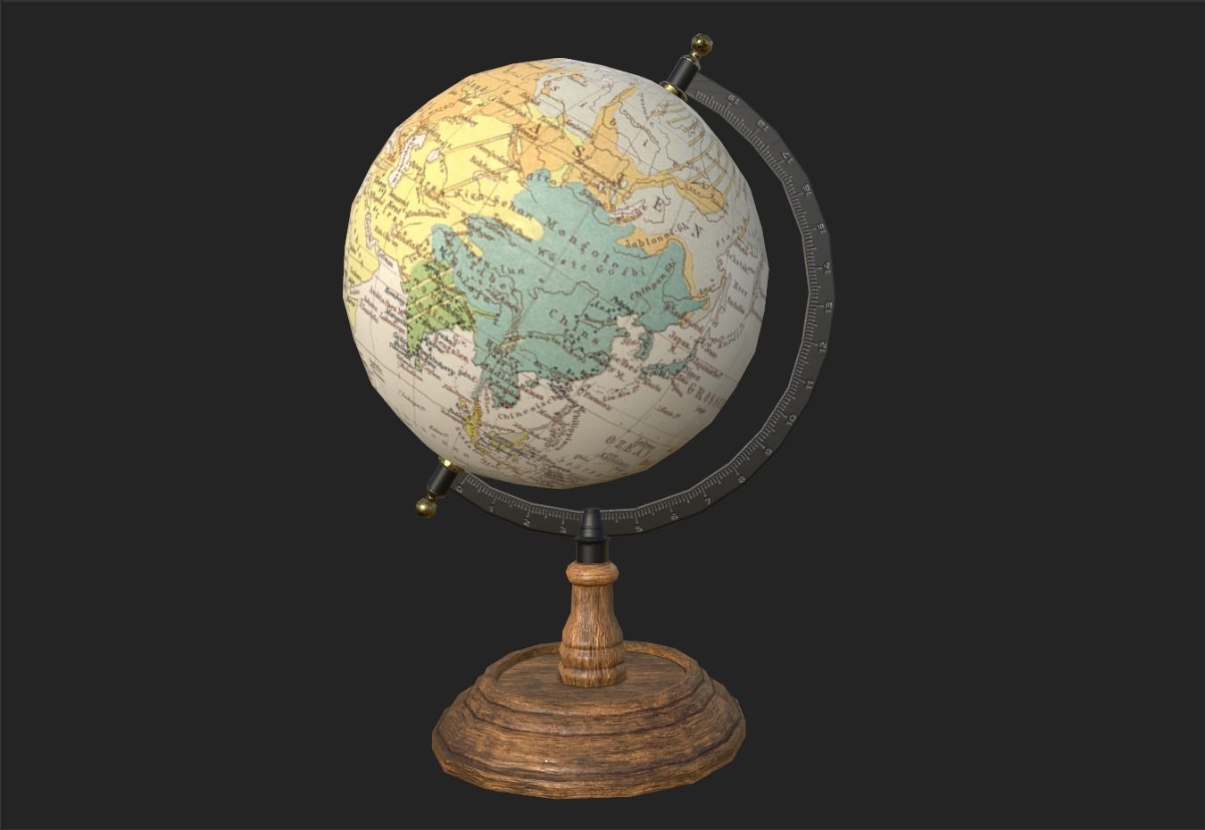 3D model Globe VR / AR / low-poly | CGTrader