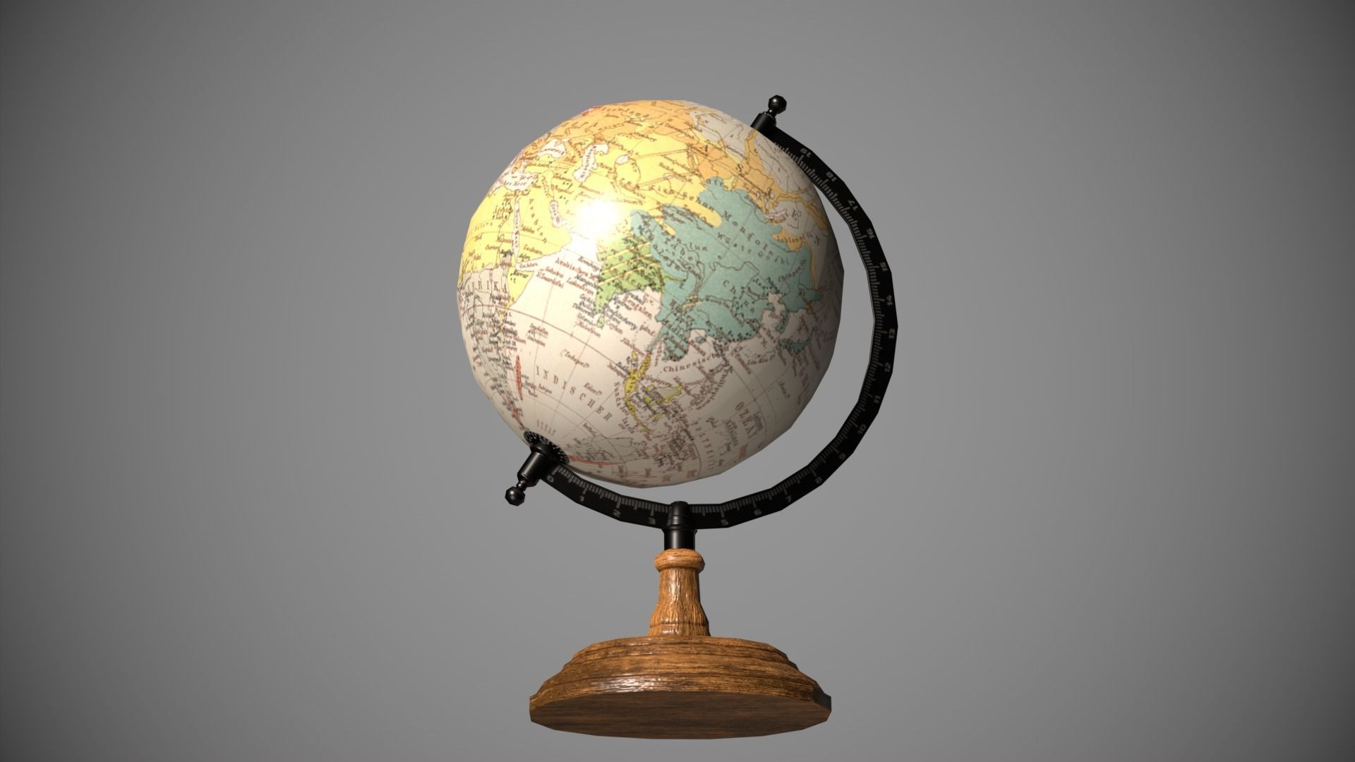 3D model Globe VR / AR / low-poly | CGTrader