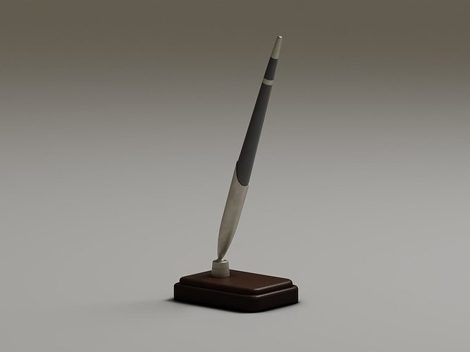 3D model Low-Poly Pen Stand VR / AR / low-poly | CGTrader