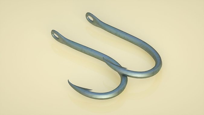 fish hook 3D model | CGTrader