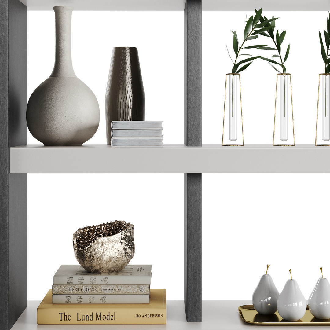 Bernhardt Silhouette Etagere Bookshelf 3D model | CGTrader