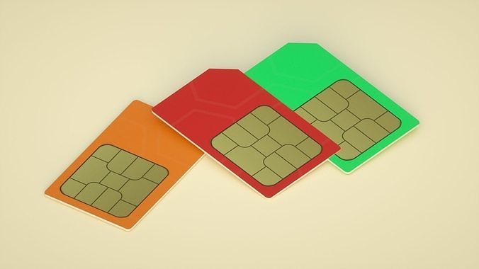 Mobile phone card ic card sim card C4D model 3D model | CGTrader