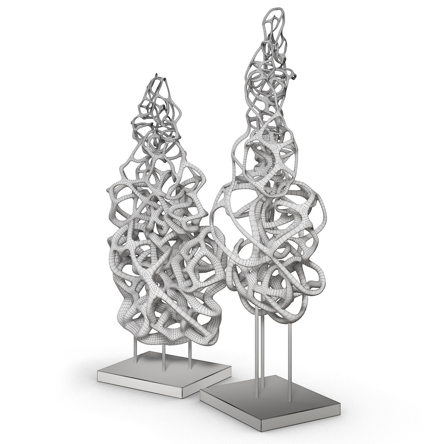 Parametric Bionic Form Sculpture 3D model | CGTrader