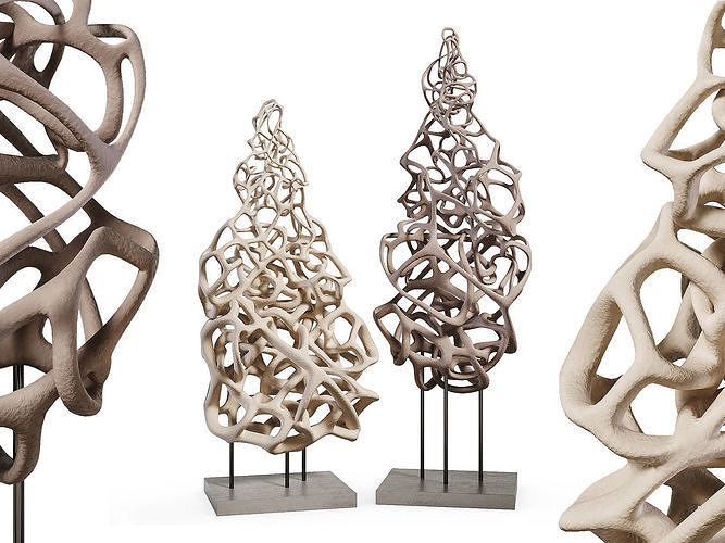 Parametric Bionic Form Sculpture 3D model | CGTrader