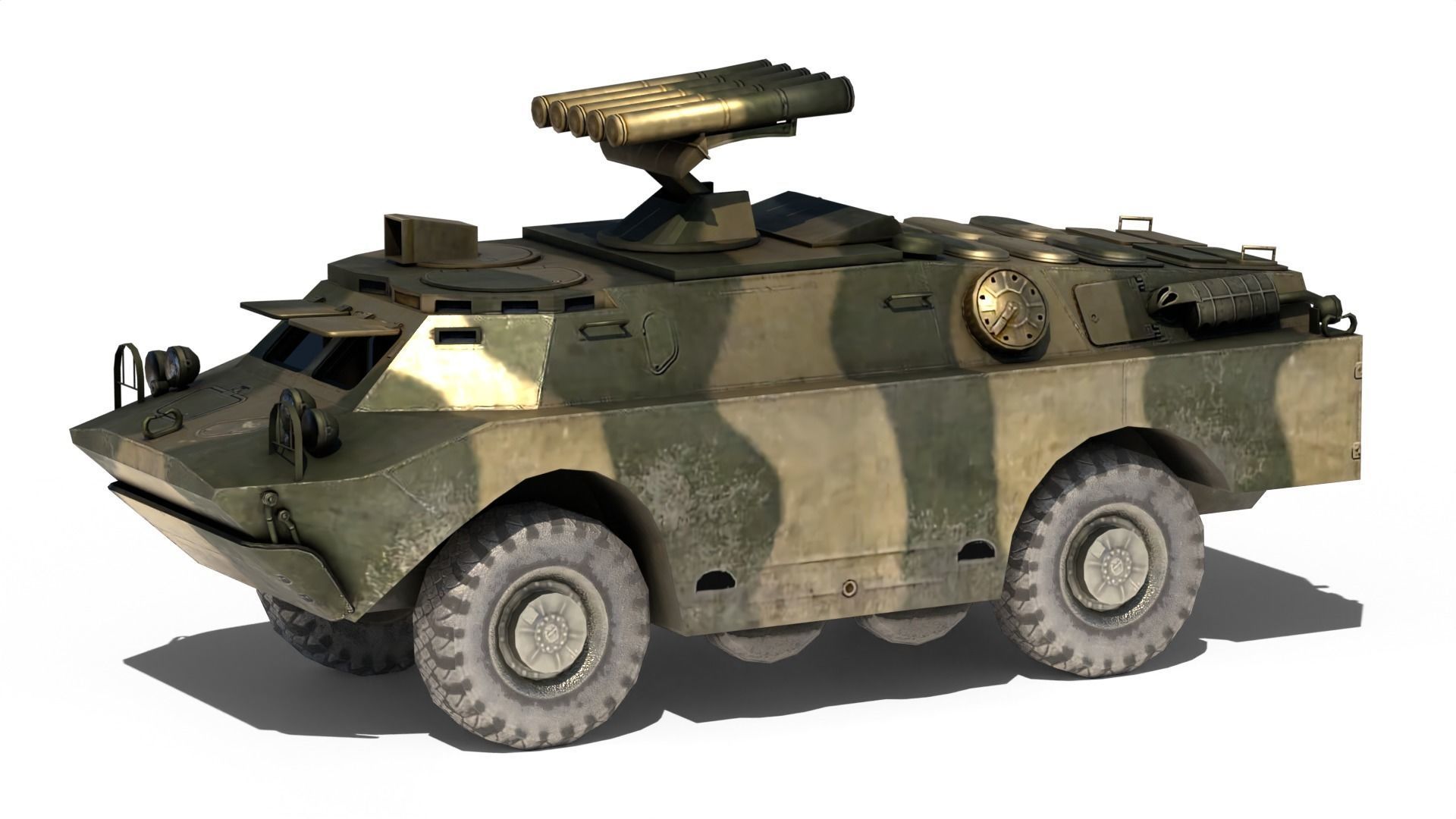 3D model BRDM-3 reconnaissance VR / AR / low-poly | CGTrader