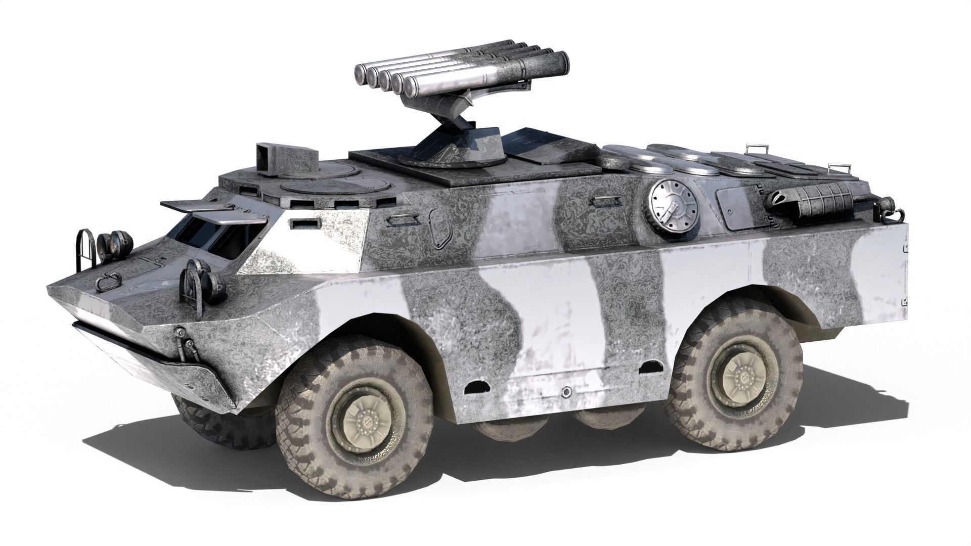 3D model BRDM-3 reconnaissance VR / AR / low-poly | CGTrader