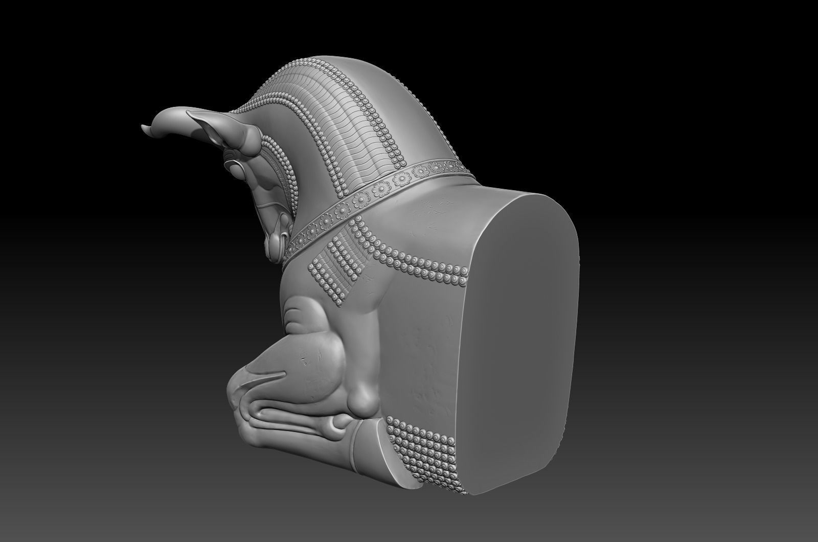 Mesopotamia Persepolis Sacred Bull Sculpture 3D model 3D printable ...