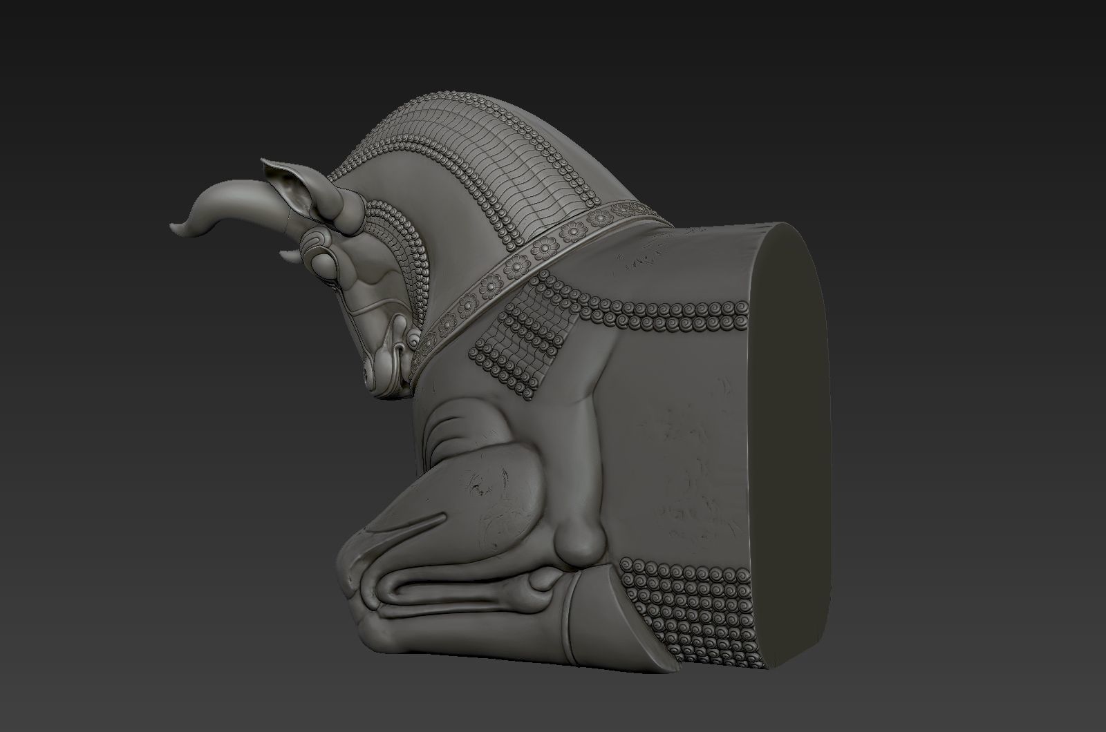 Mesopotamia Persepolis Sacred Bull Sculpture 3D model 3D printable ...