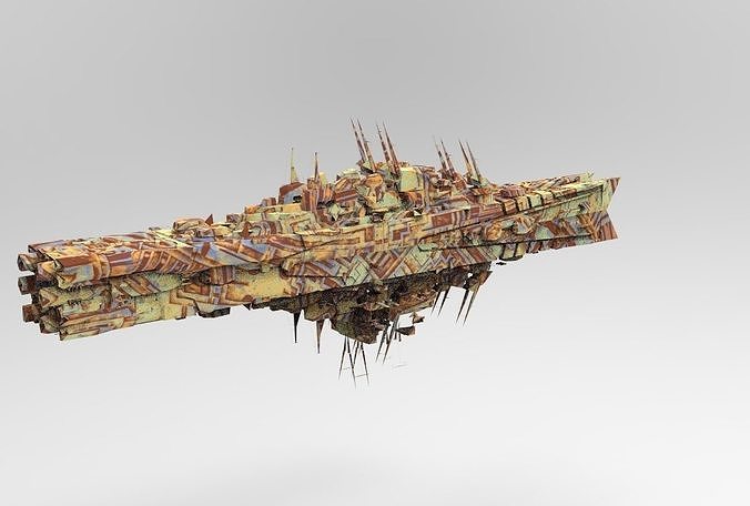 Rusted Alien Ship 1 3D model | CGTrader