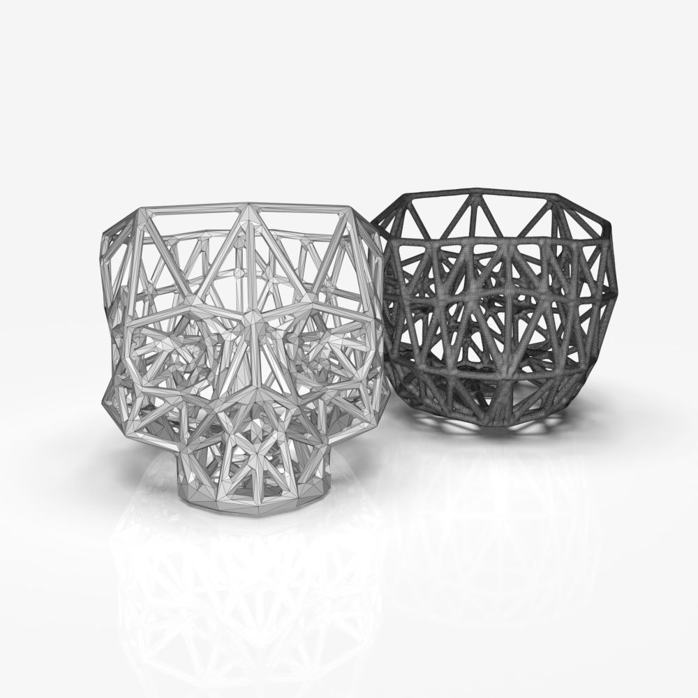 Skull mesh 3D model 3D printable | CGTrader