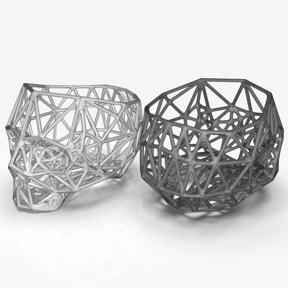 Skull mesh 3D model 3D printable | CGTrader