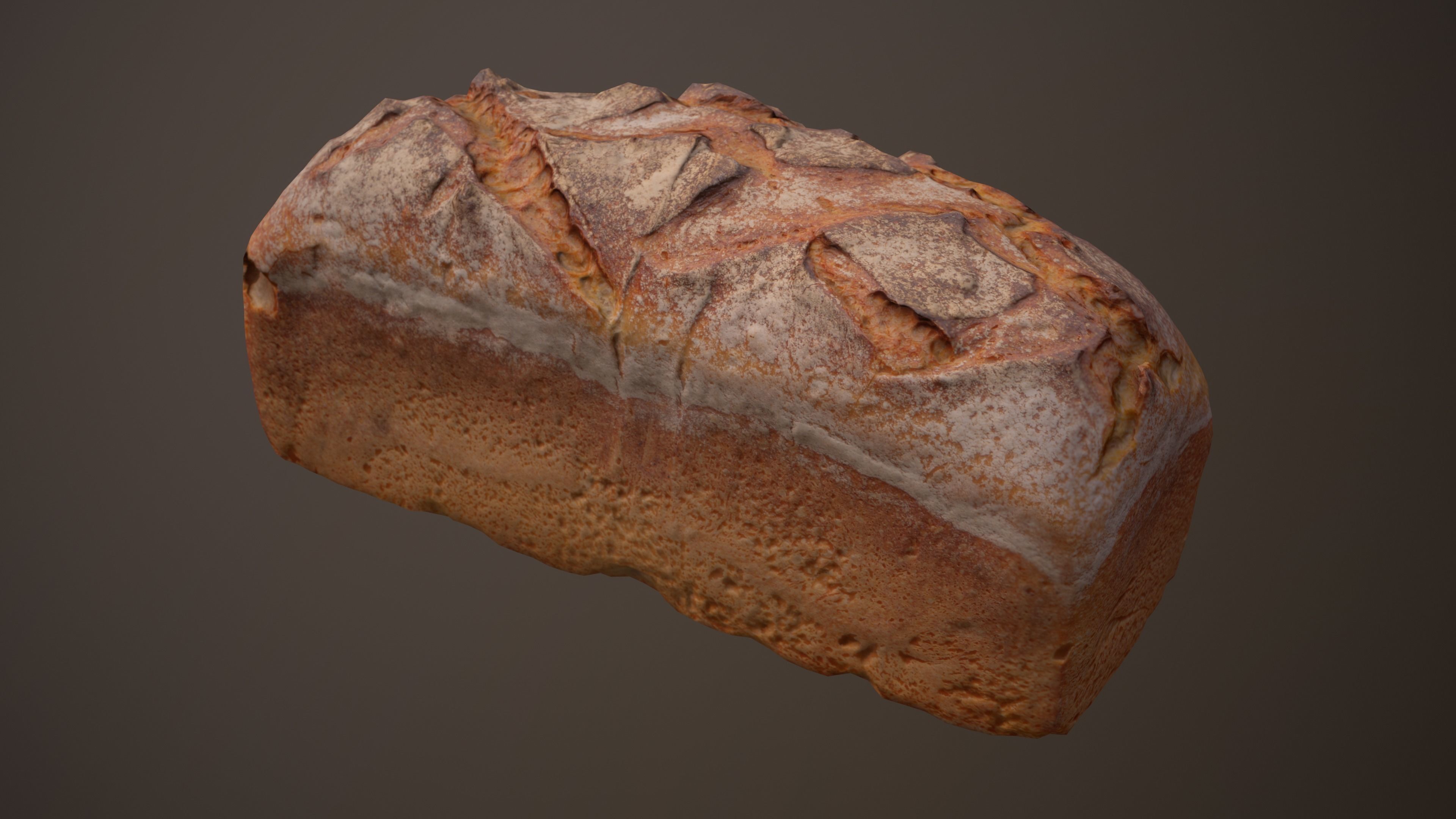 3D model Homemade Rye Bread VR / AR / low-poly | CGTrader