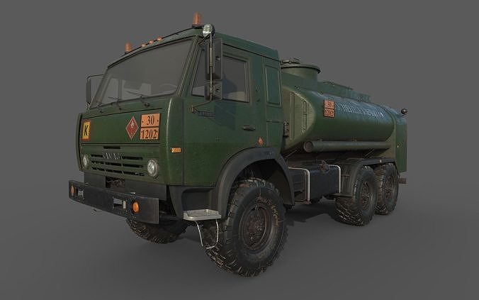 Kamaz ATZ 12 Tanker 3D model | CGTrader