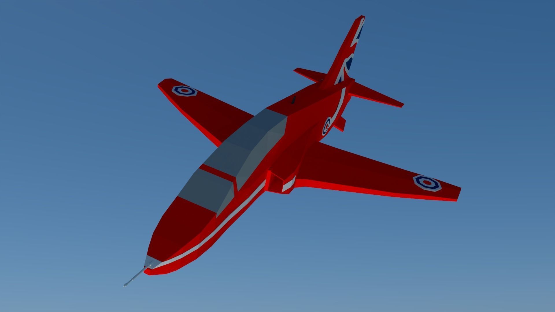 Red Arrow Plane 3D model | CGTrader