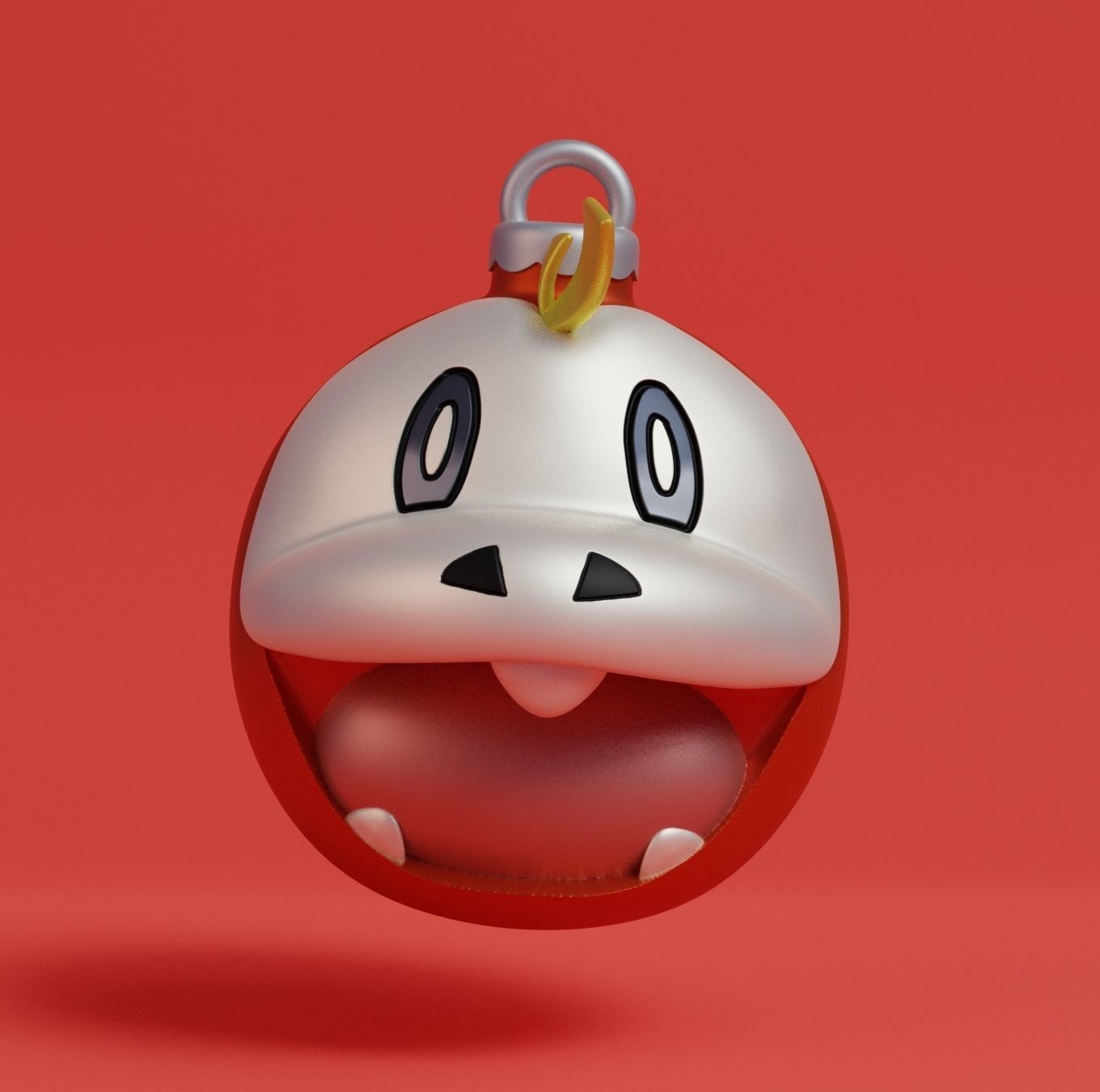 Pokemon - Christmas Ornament Fuecoco 3D model 3D printable | CGTrader