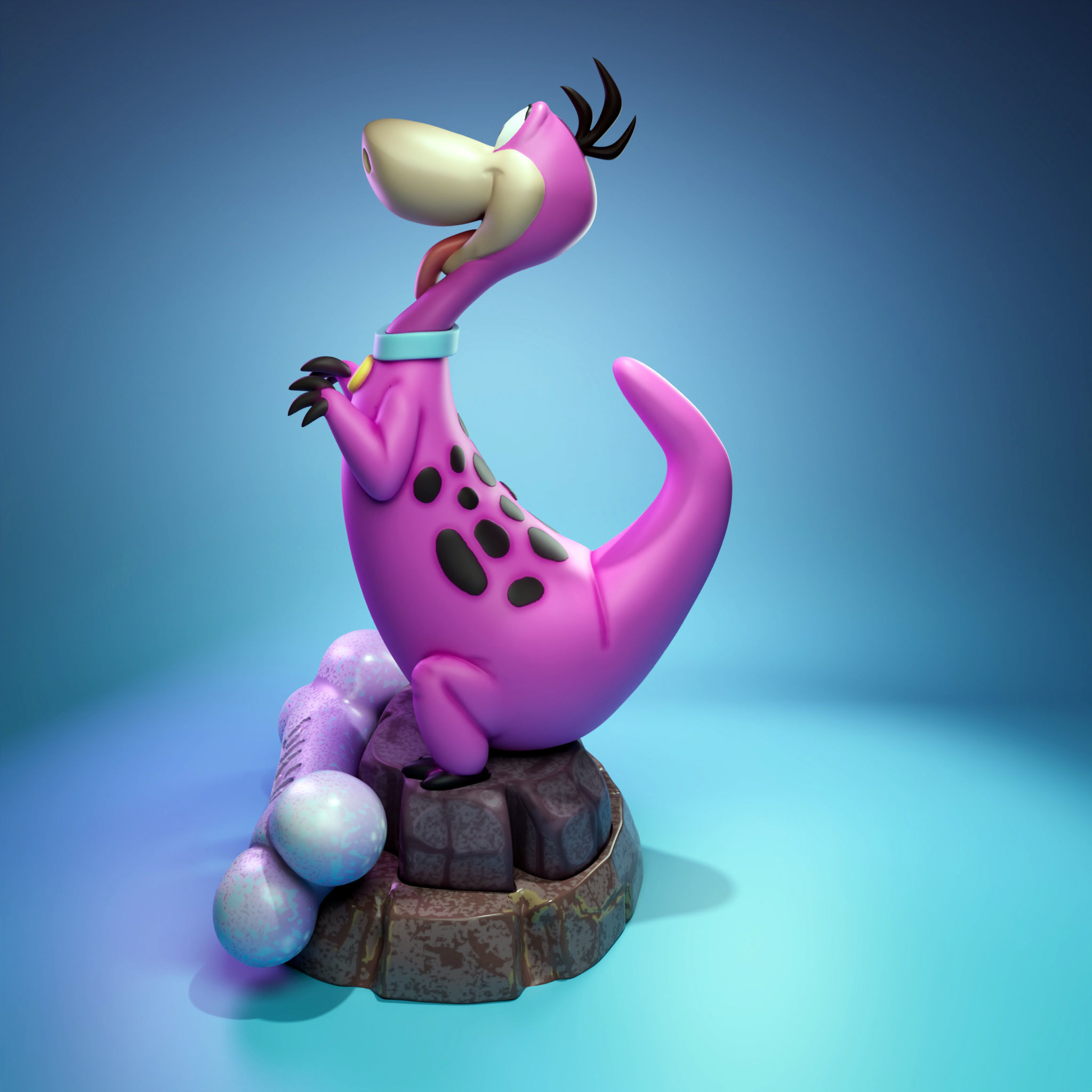 Dino Flintstone 3D model 3D printable | CGTrader