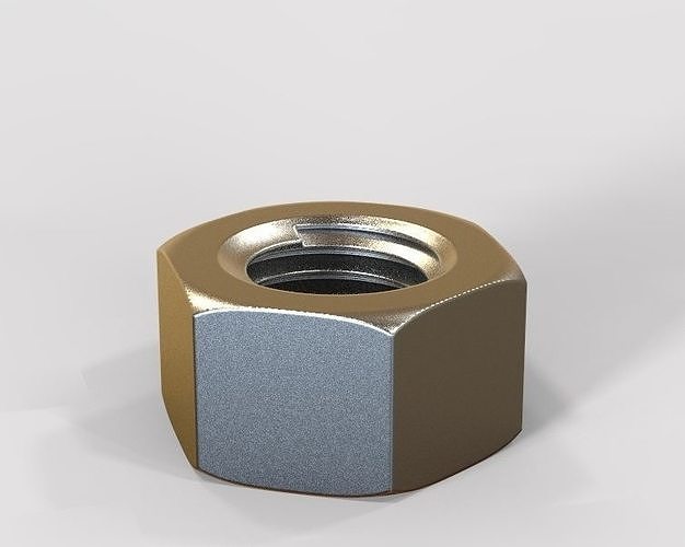 M22 Hex Nut 3D model 3D printable | CGTrader