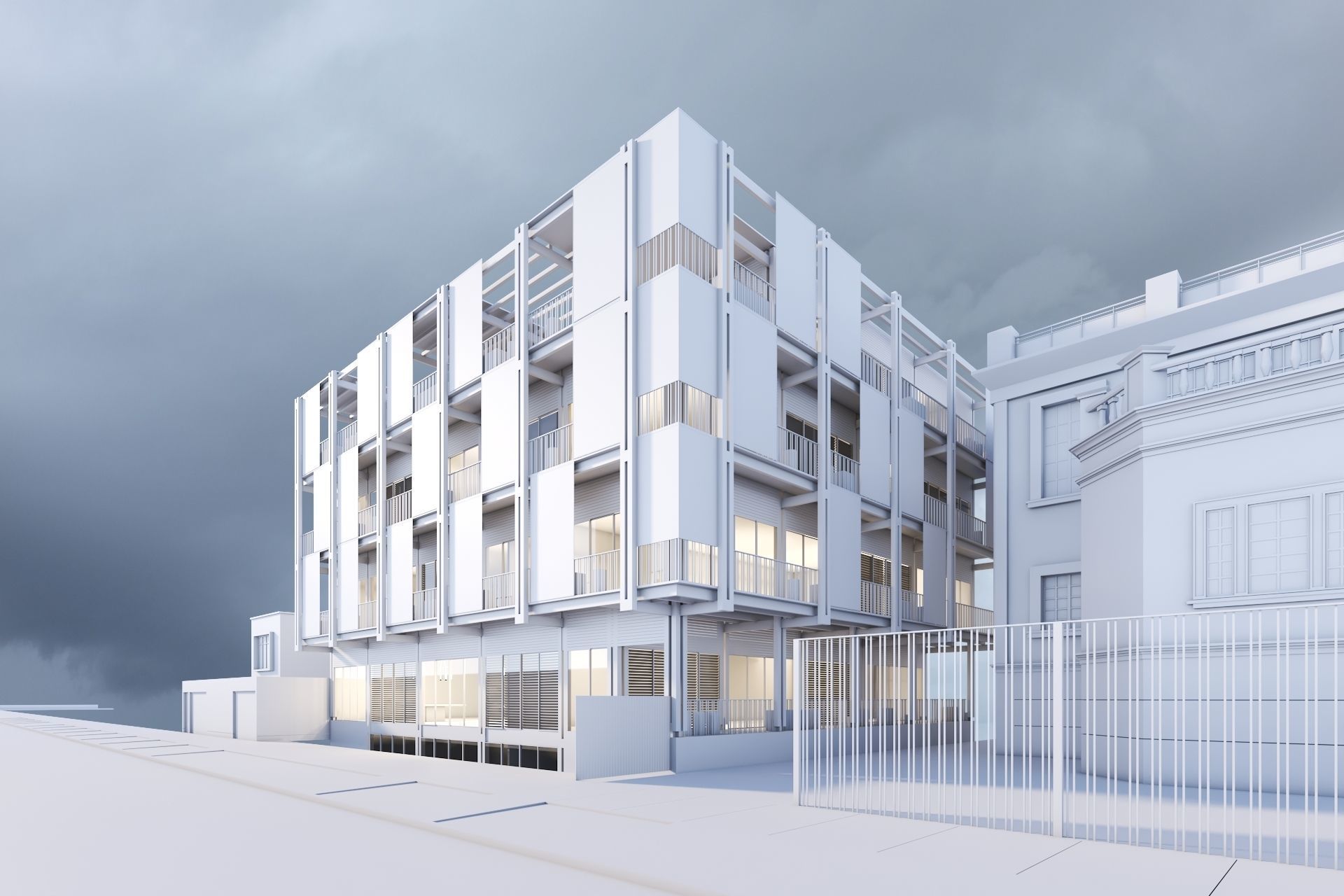 Residential building 3D model | CGTrader