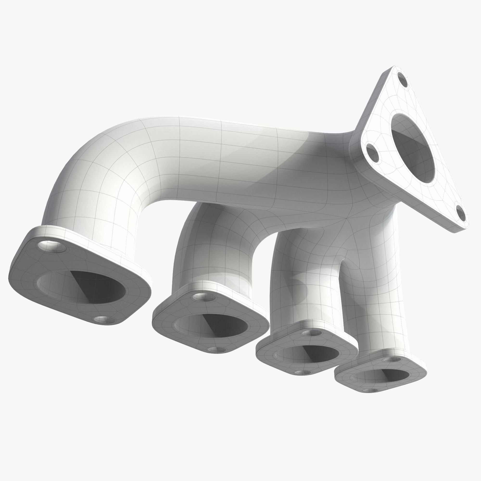 Exhaust header 3D model | CGTrader