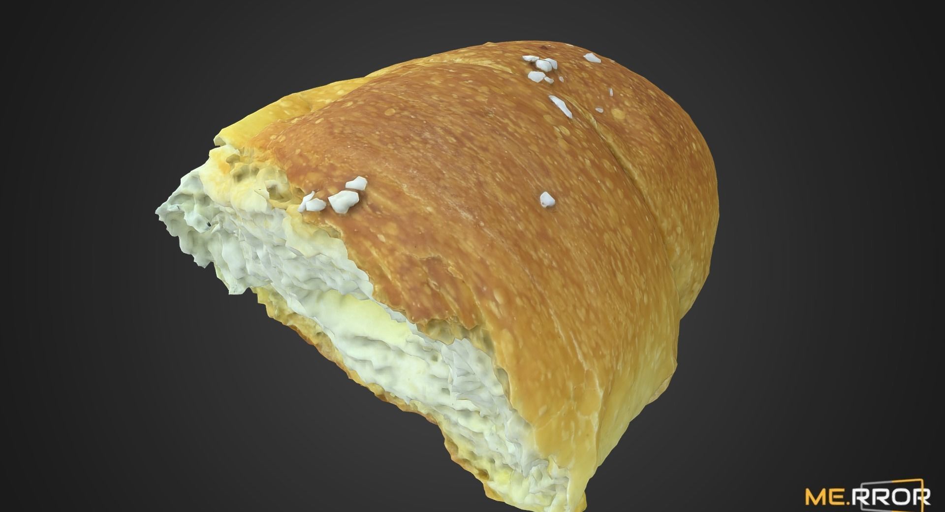 3D model Torn Salted Butter Roll Bread VR / AR / low-poly | CGTrader