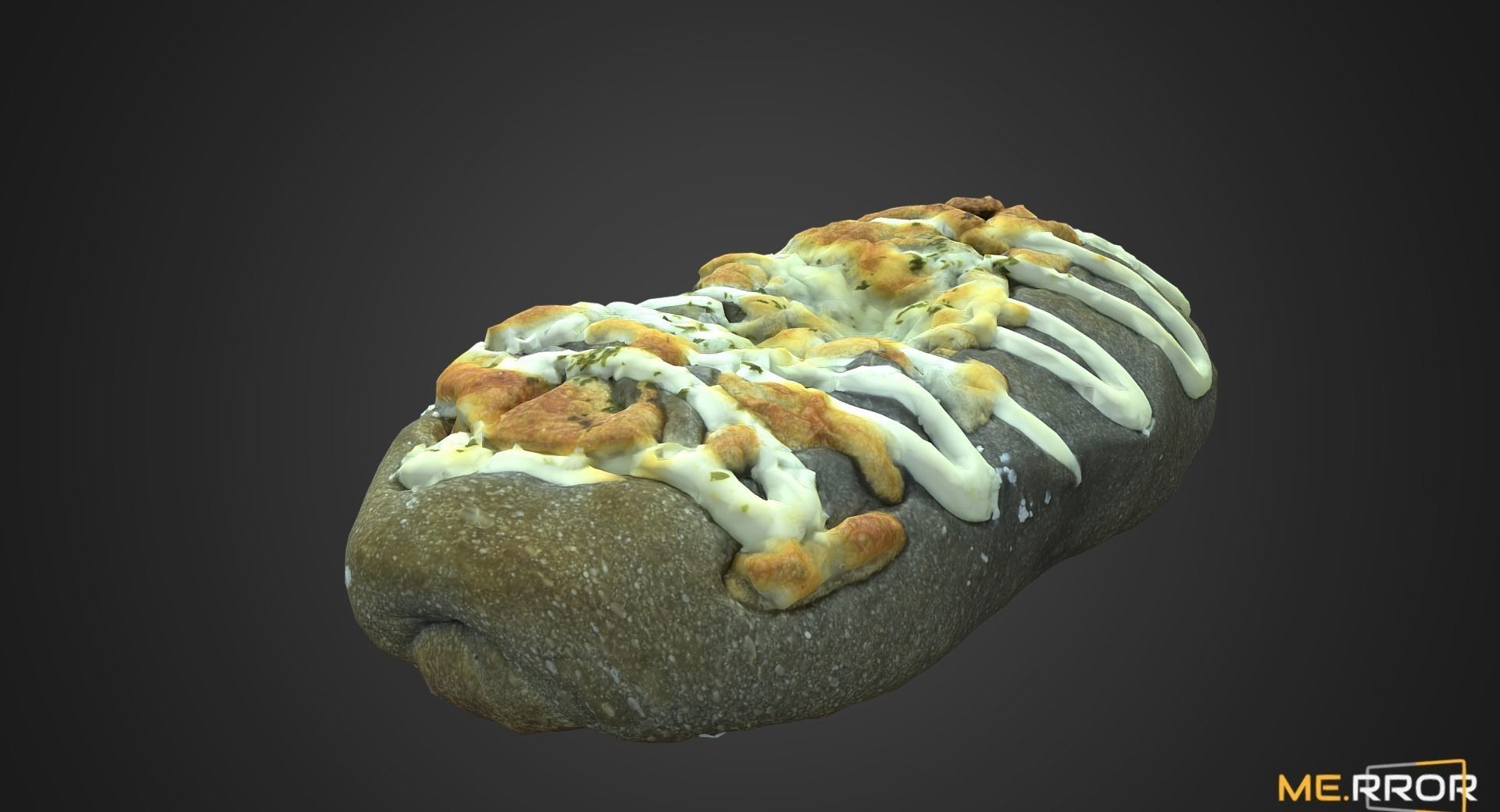 3D model Squid Ink Bread VR / AR / low-poly | CGTrader