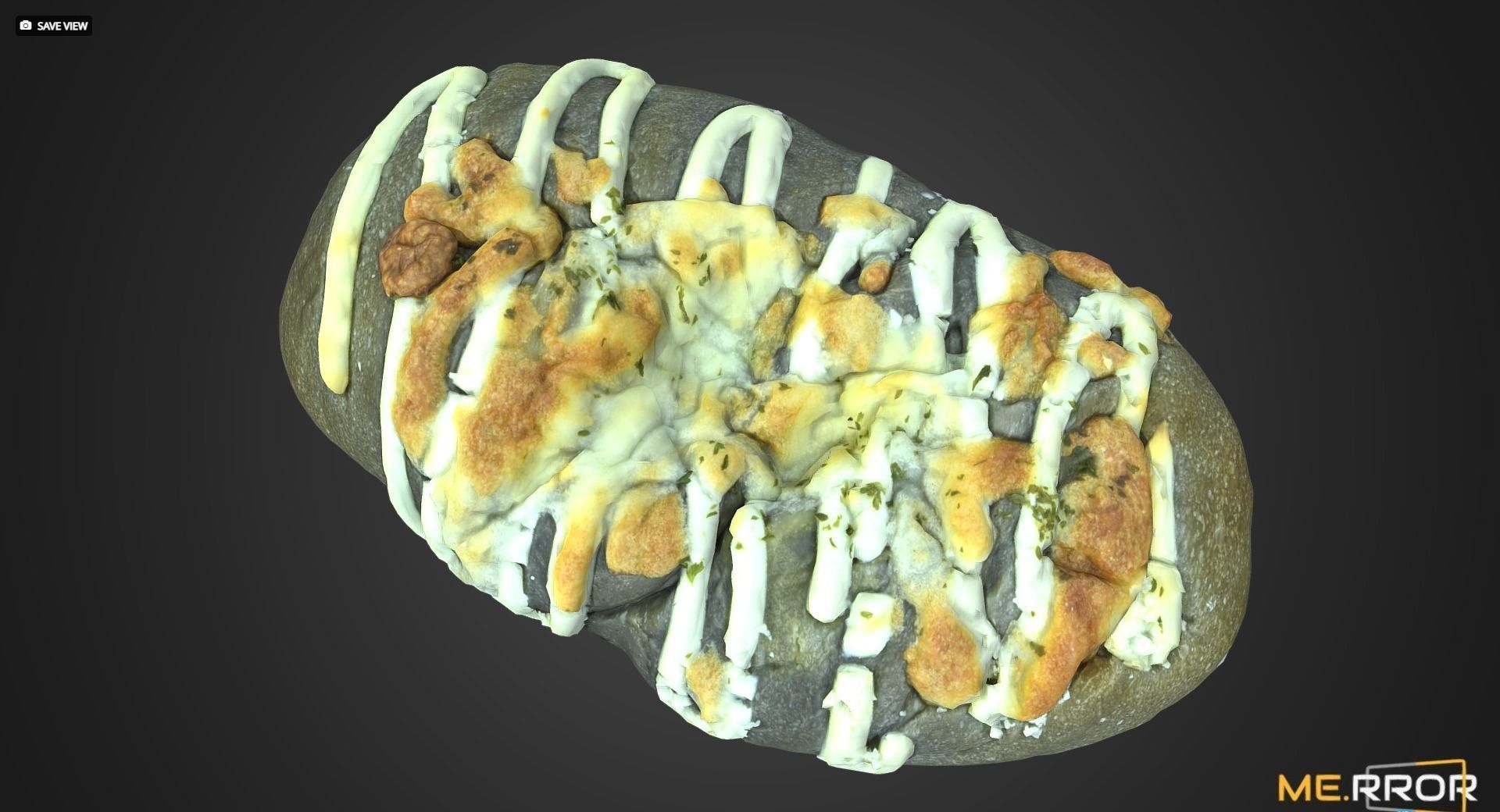 3D model Squid Ink Bread VR / AR / low-poly | CGTrader