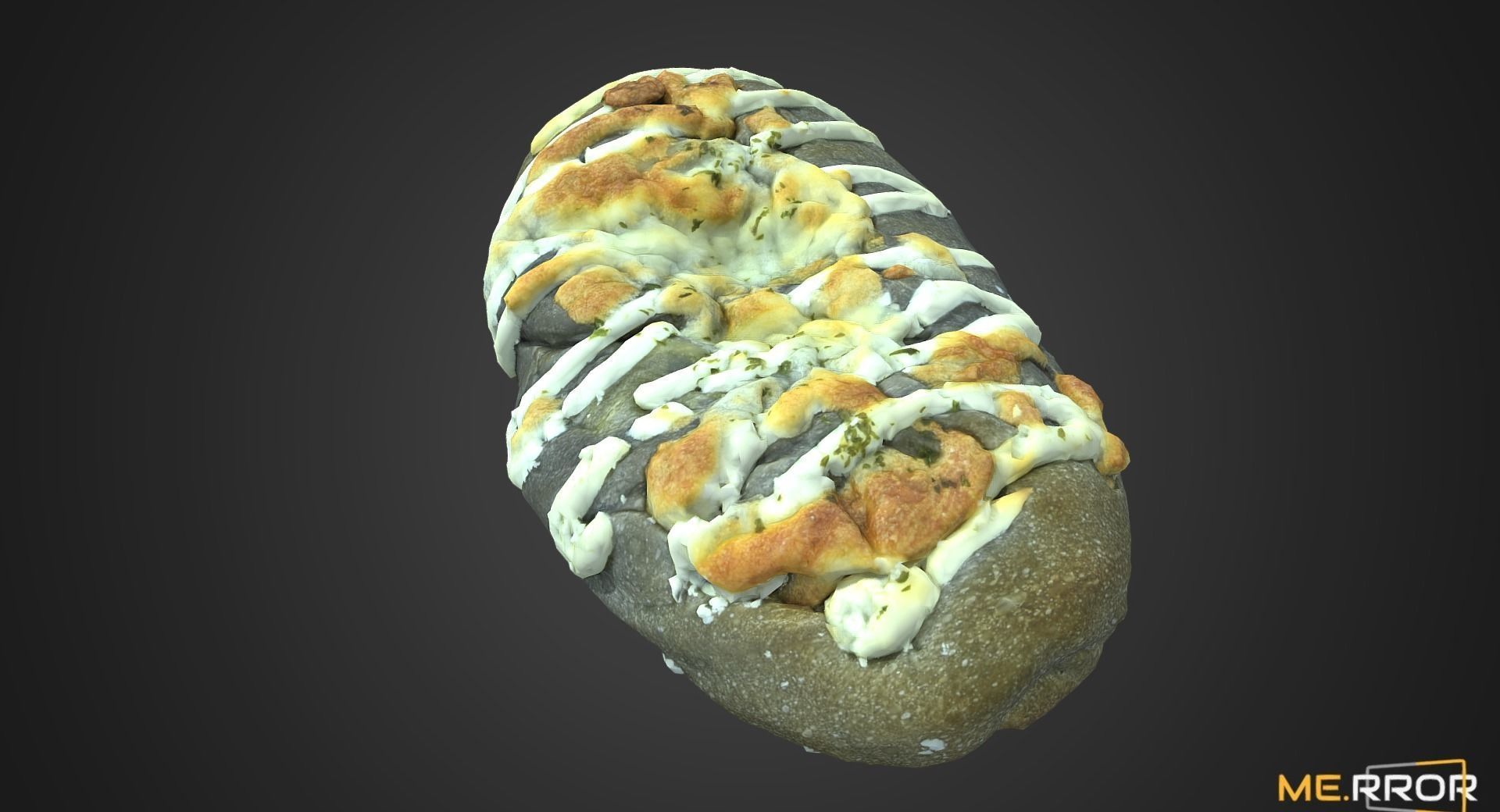3D model Squid Ink Bread VR / AR / low-poly | CGTrader