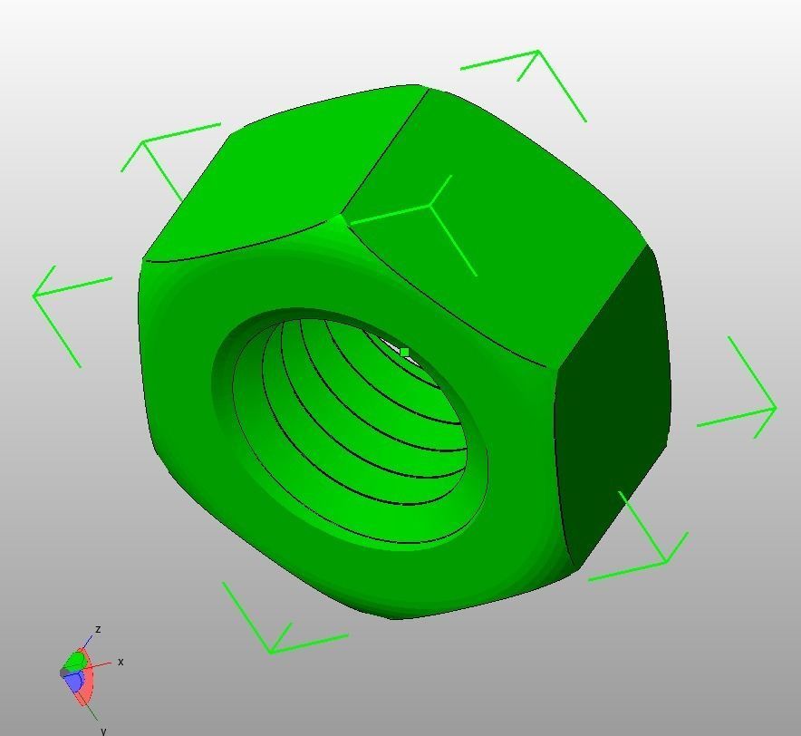 M16 Hex Nut 3D model 3D printable | CGTrader
