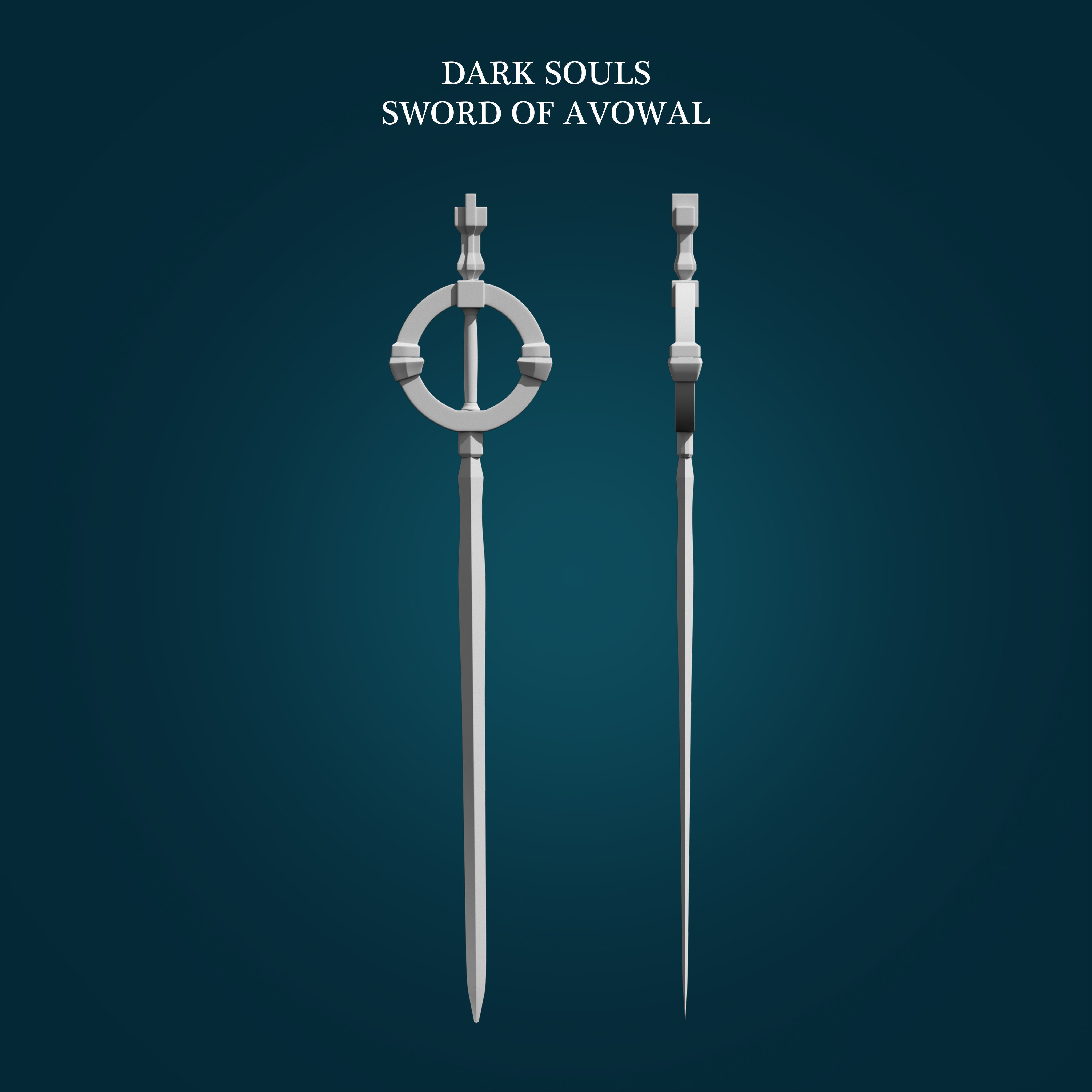 Sword of Avowal from Dark Souls 3D model 3D printable | CGTrader